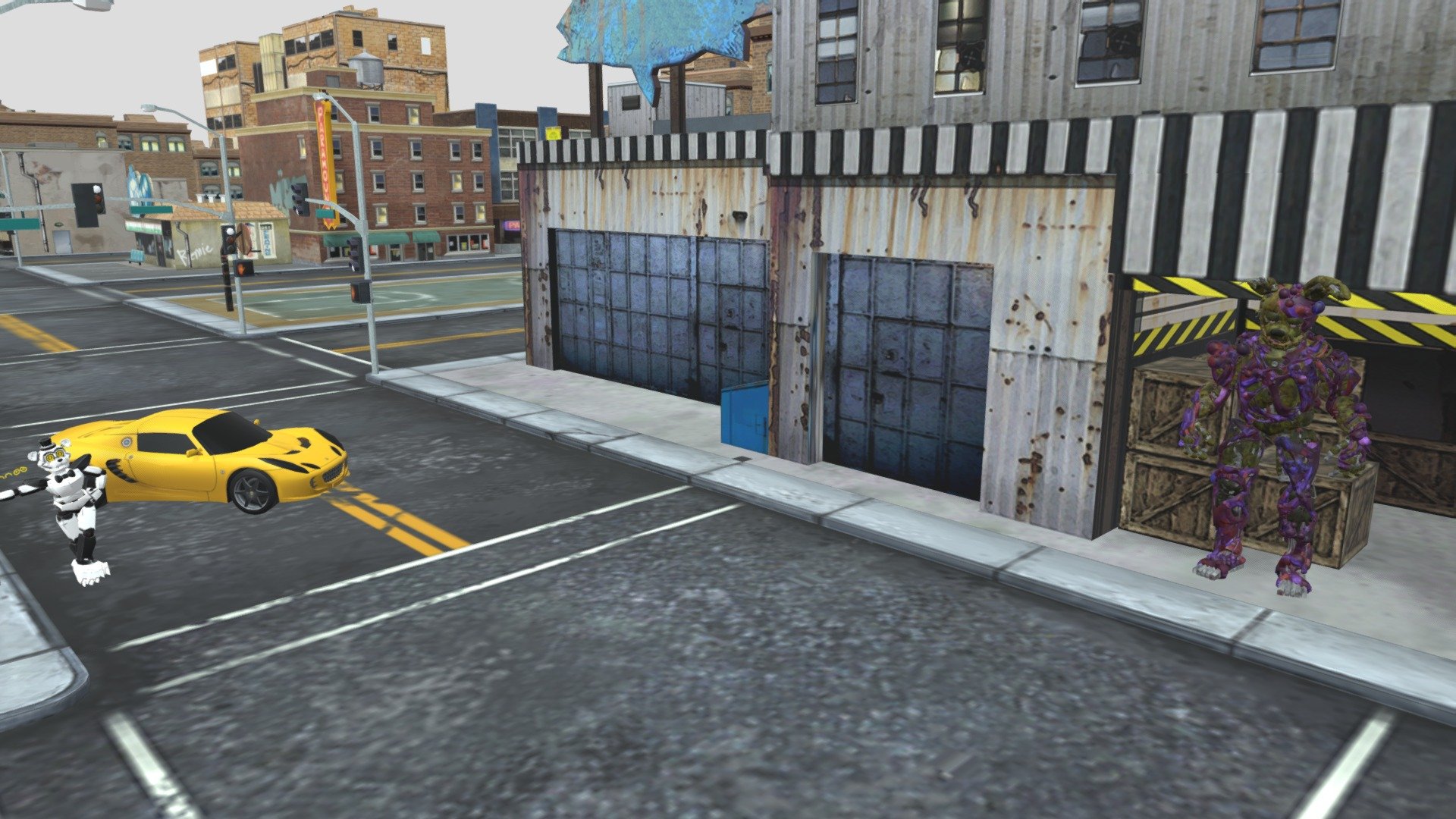 pack agente Freddy and toxic Springtrap and city - Download Free 3D ...