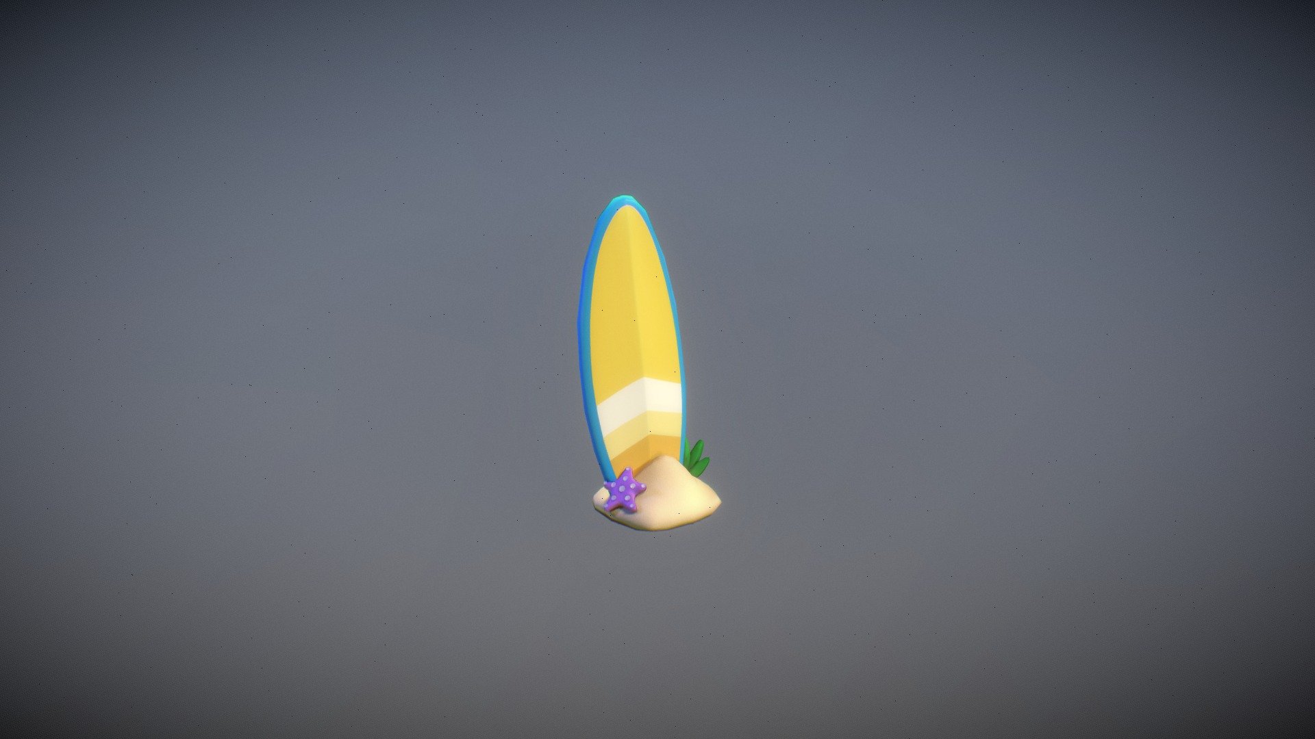 Surfboard - 3D model by wonzh [3c4dfb9] - Sketchfab