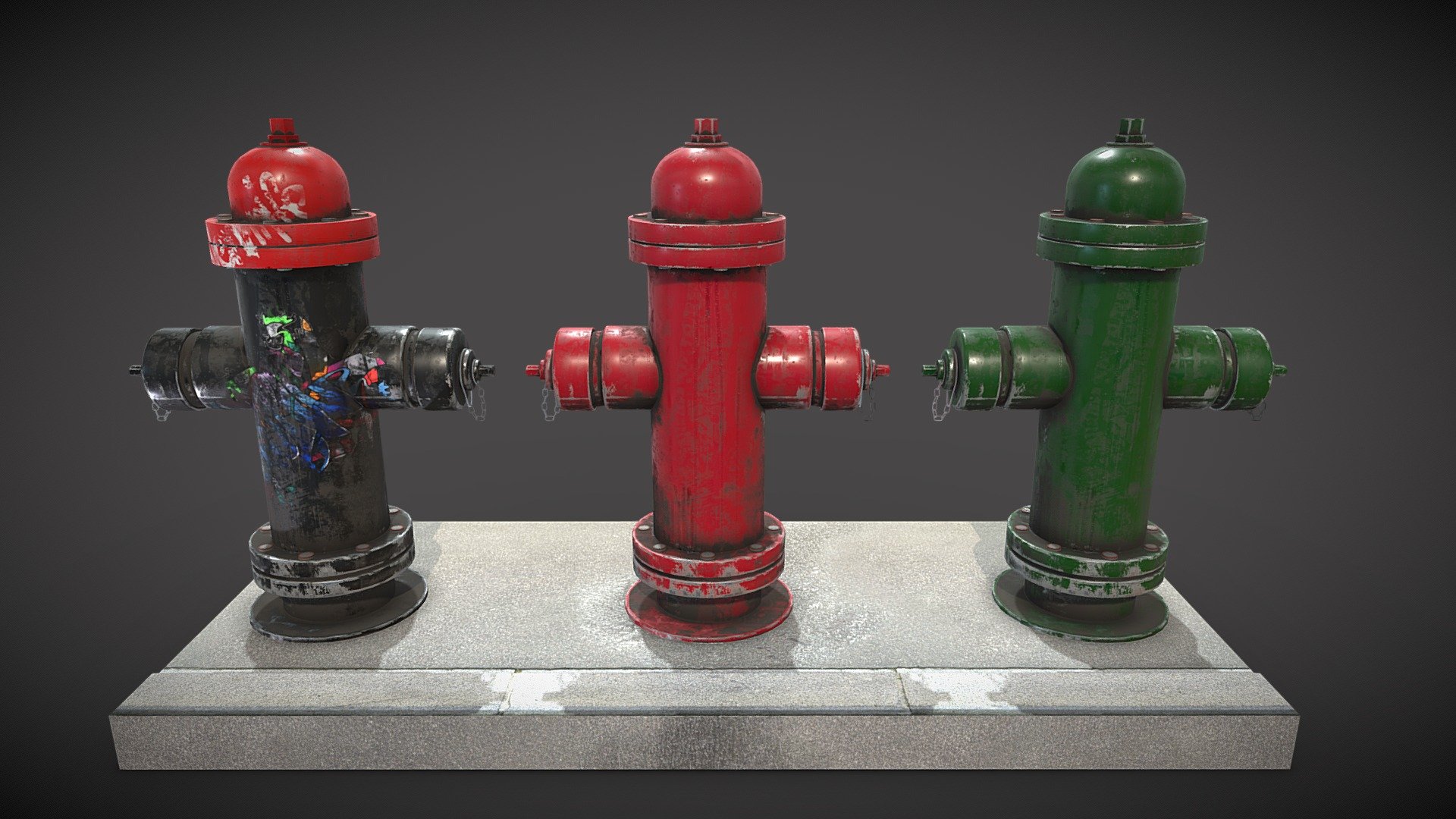 Fire Hydrant Collection - Buy Royalty Free 3D model by Sousinho ...
