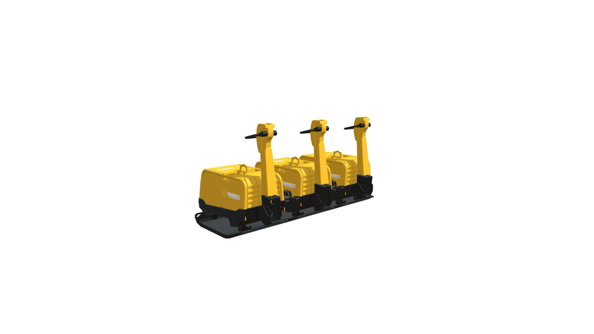 Compactor Wacker Neuson Triple (Rail) - 3D model by bimstore ...