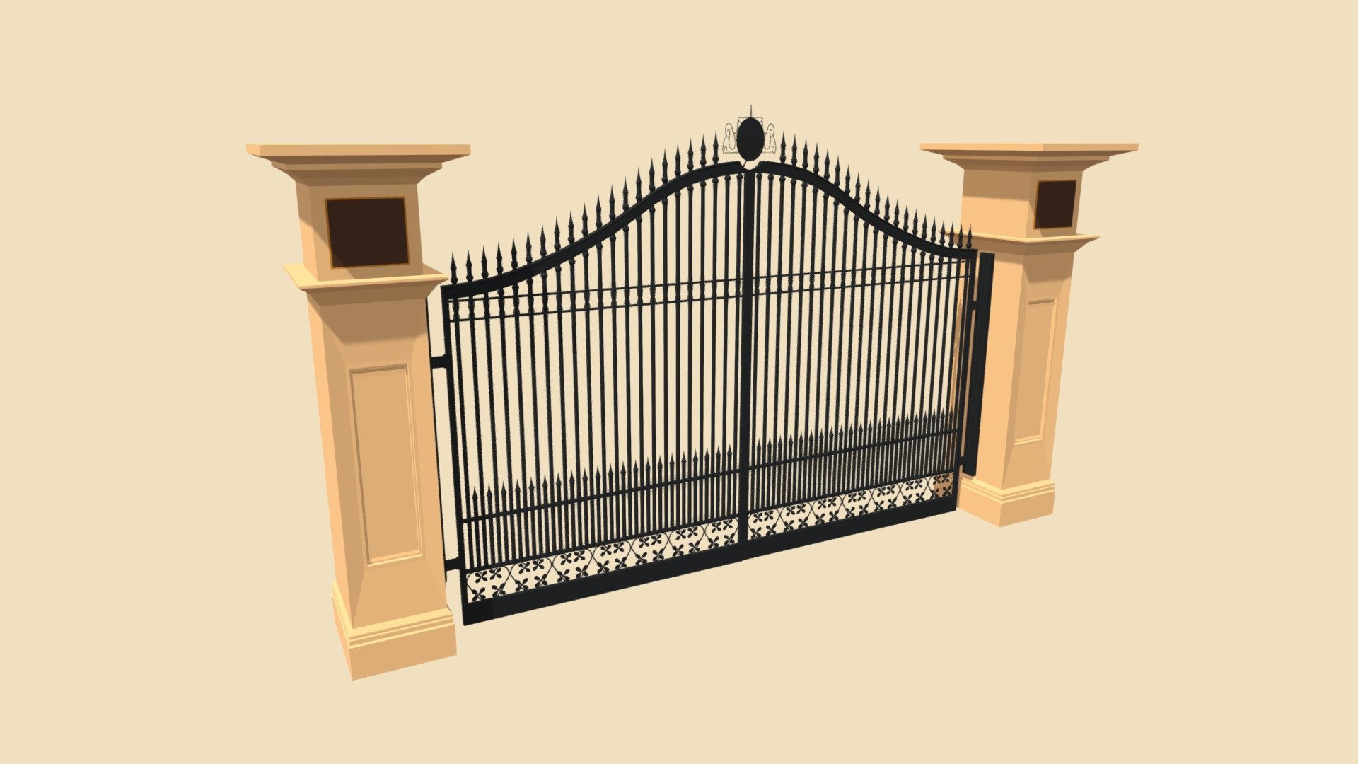 Gate - Buy Royalty Free 3D model by DARKLORD (@DARK_2LORD2) [3c5568e ...