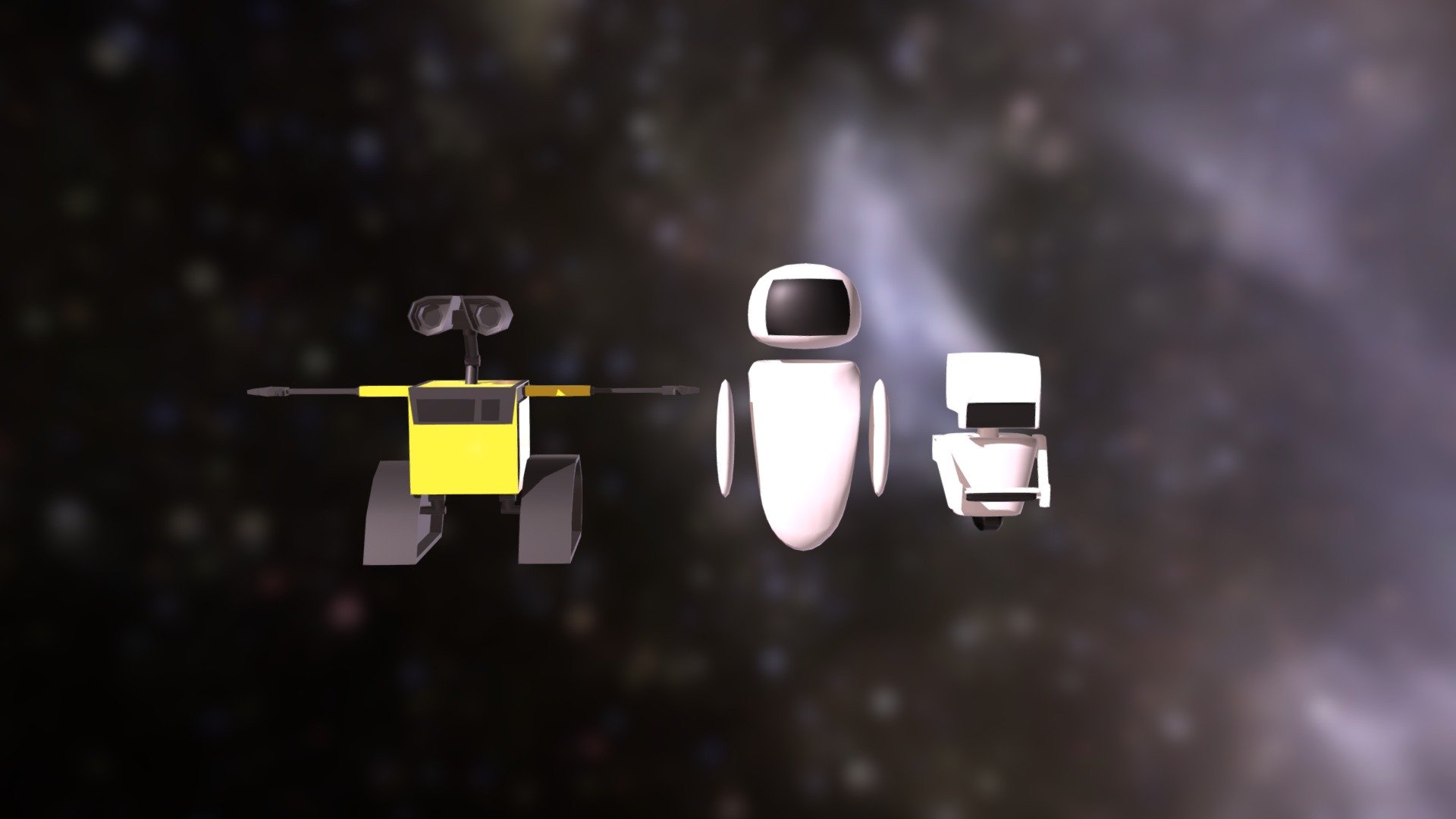Wall.E characters (Low poly) - 3D model by Animated Fox 3D ...