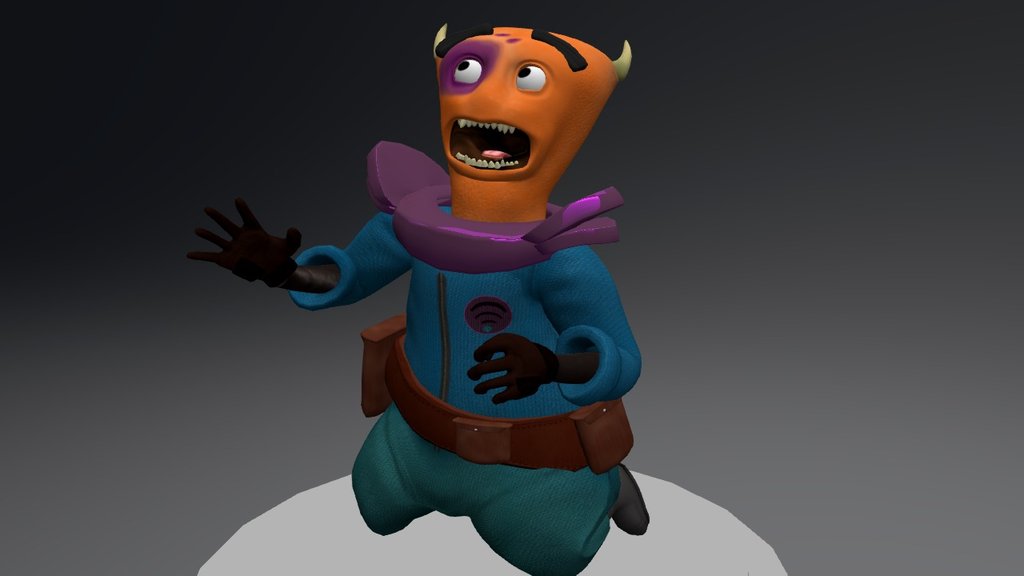 Jim the alien - 3D model by Kathleen Hayes (@katportfolio) [3c571e9 ...