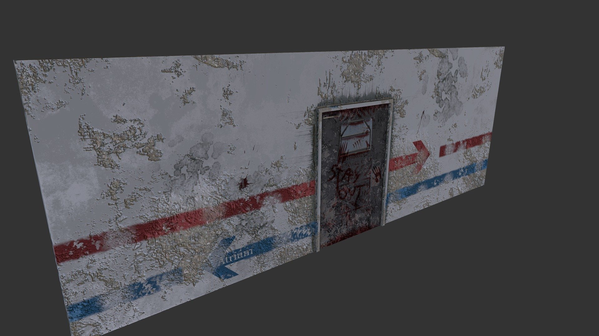 Horror Wall (Added Effects) - Download Free 3D model by Pippa ...