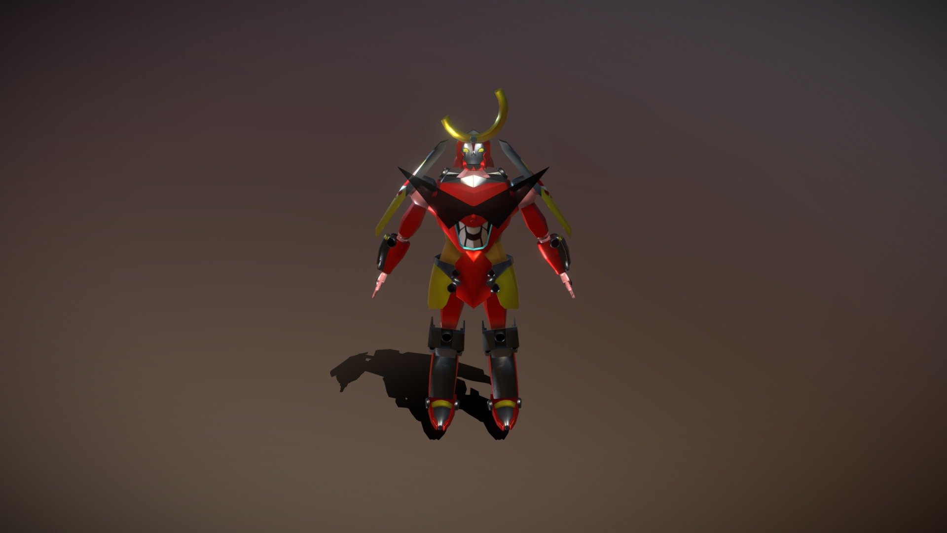 Gurren Lagann Mech w/ Mixamo Animations - Download Free 3D model by Mak ...