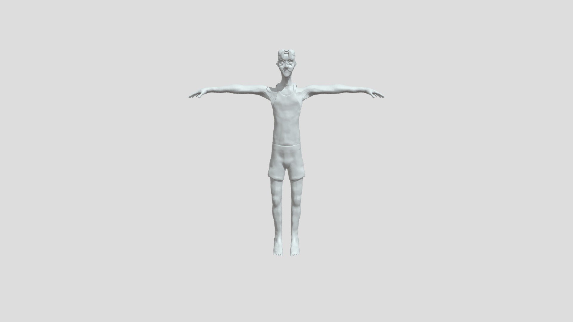 Full Body T Pose - Milo Thatch - Low Poly - 3D model by Andy.Landau ...