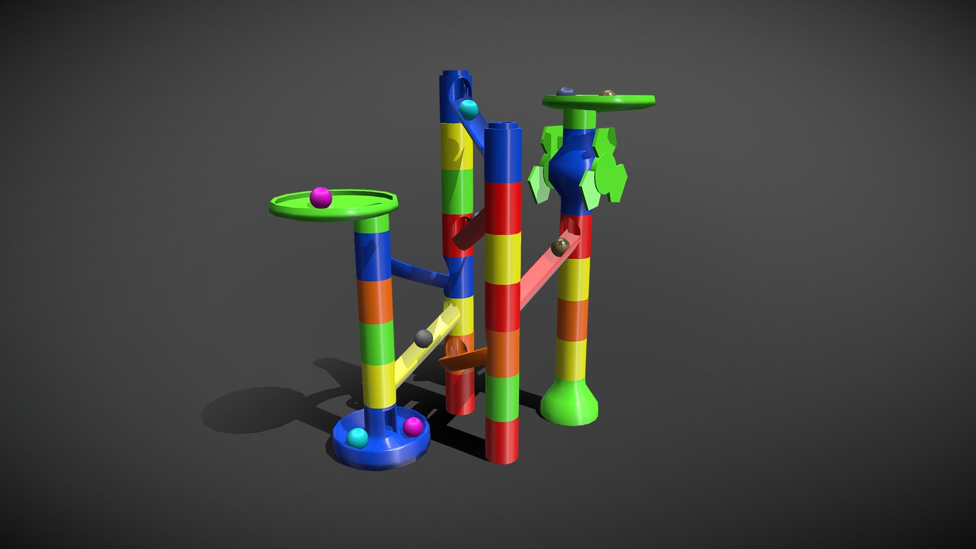 Marble Track - 3D model by jakebarrett [3c5b565] - Sketchfab