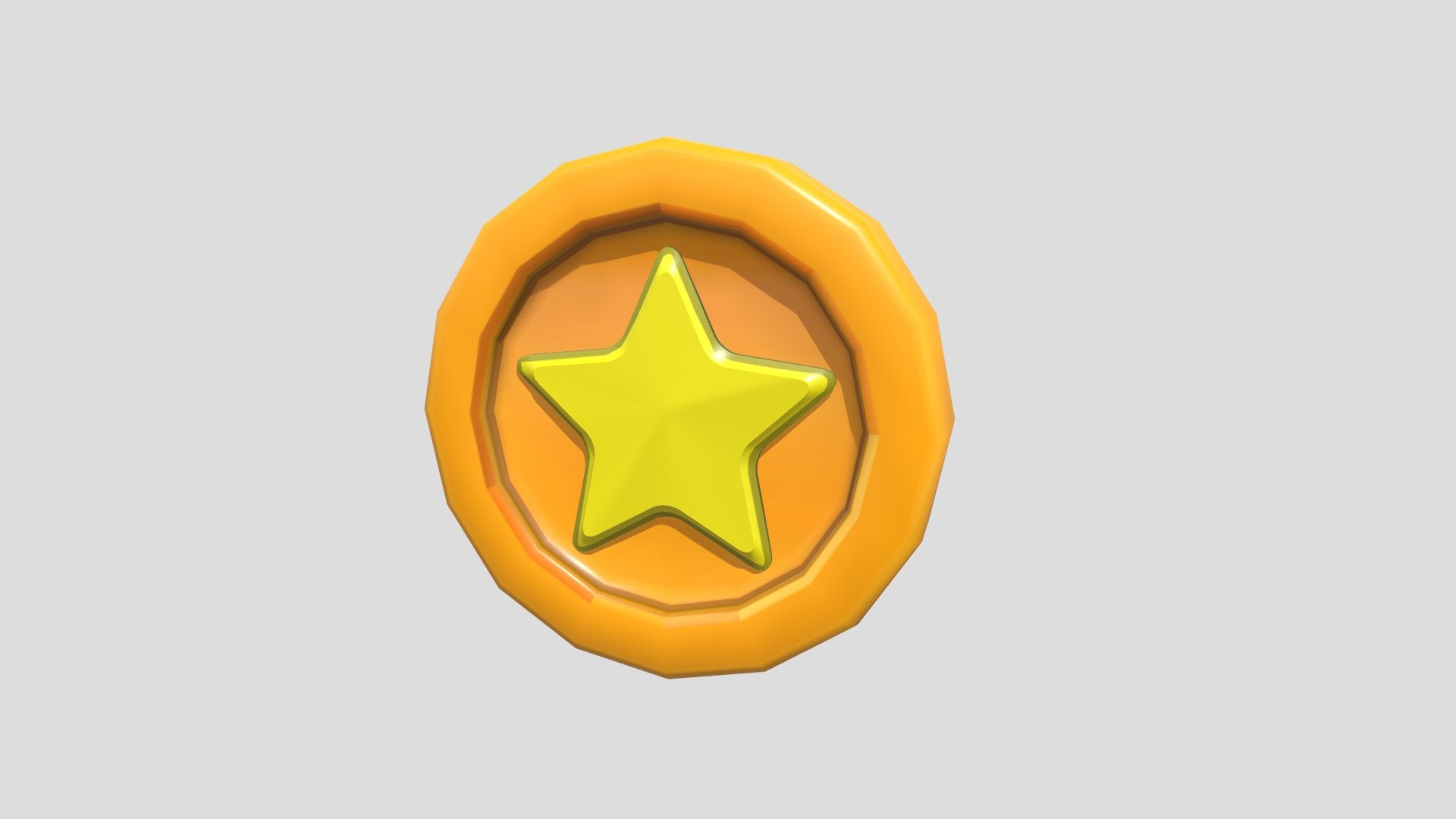 Cartoon coin handpainted gameready 3d model - 3D model by aspect333 ...