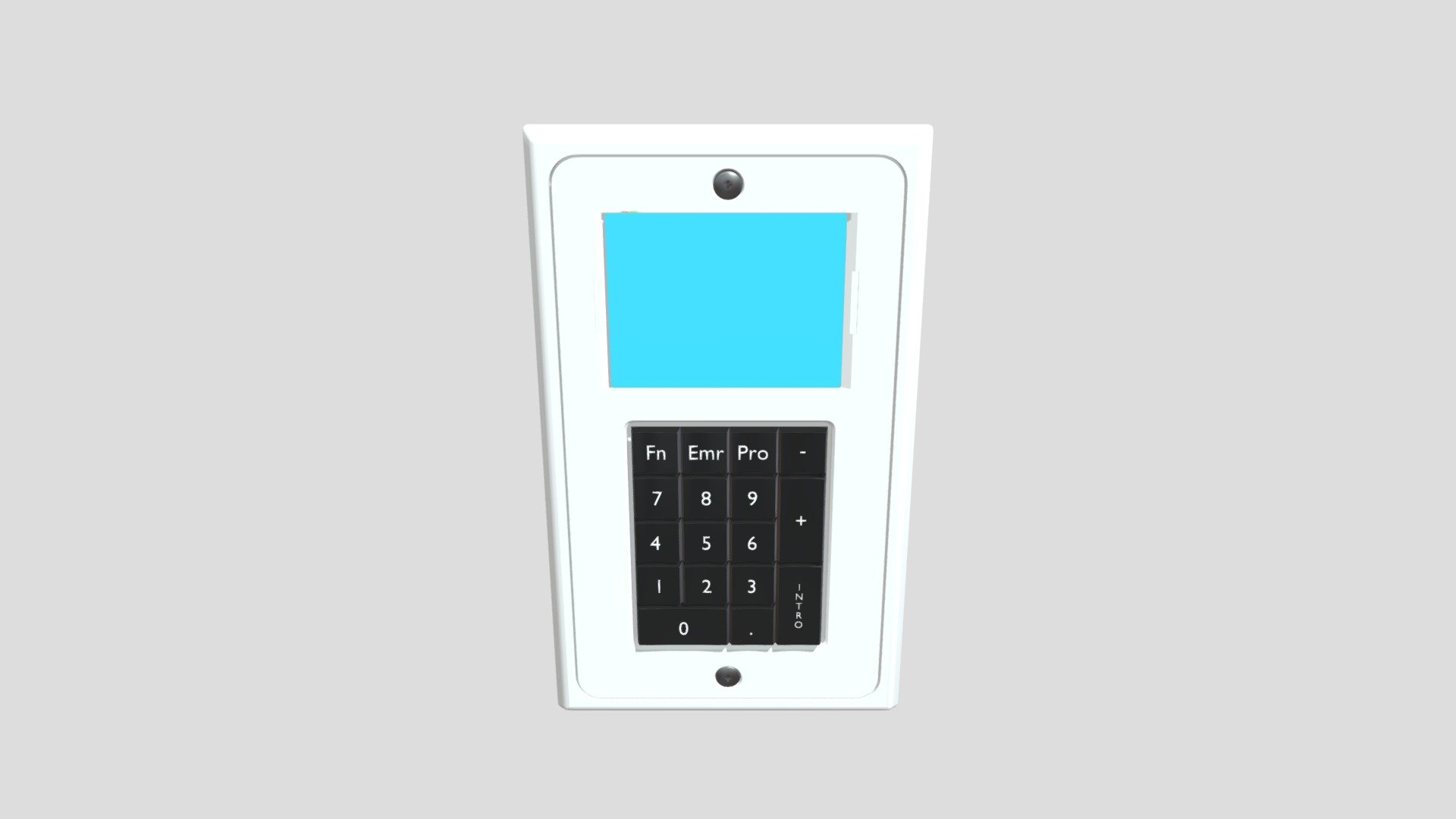 Domotic control panel white - 3D model by Darío Norberto Ruiz ...