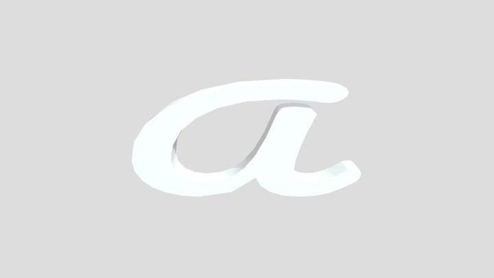 Letters 3D models - Sketchfab