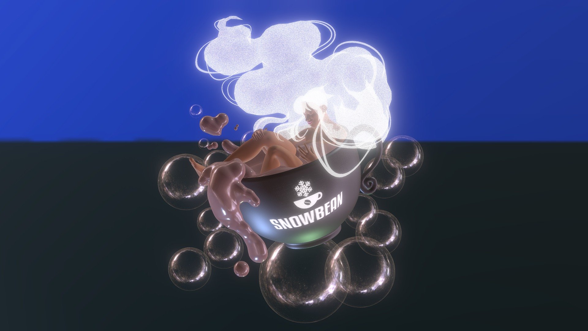 Snowbean Cafe by Alex Moonsang - 3D model by wilemben [3c5f1b5] - Sketchfab