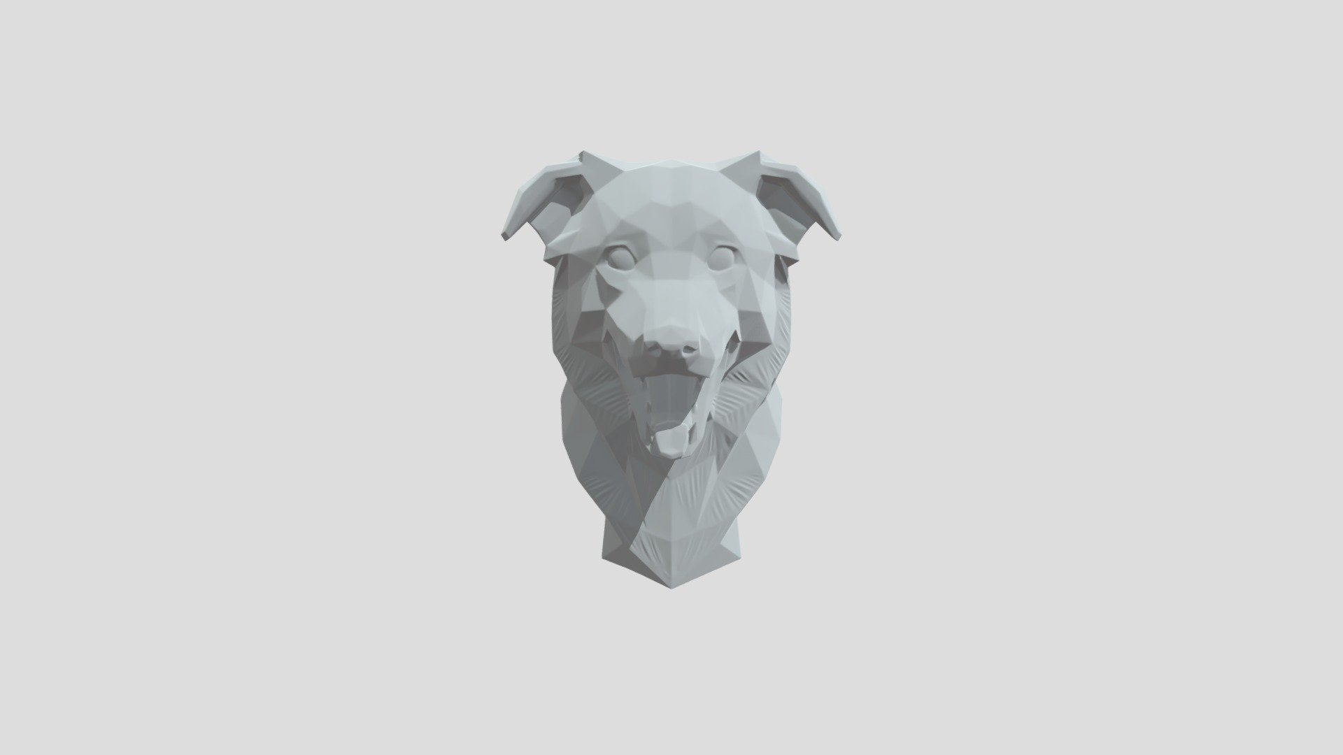 Geometric Husky Bust - 3D model by gtavares17 [3c62edd] - Sketchfab