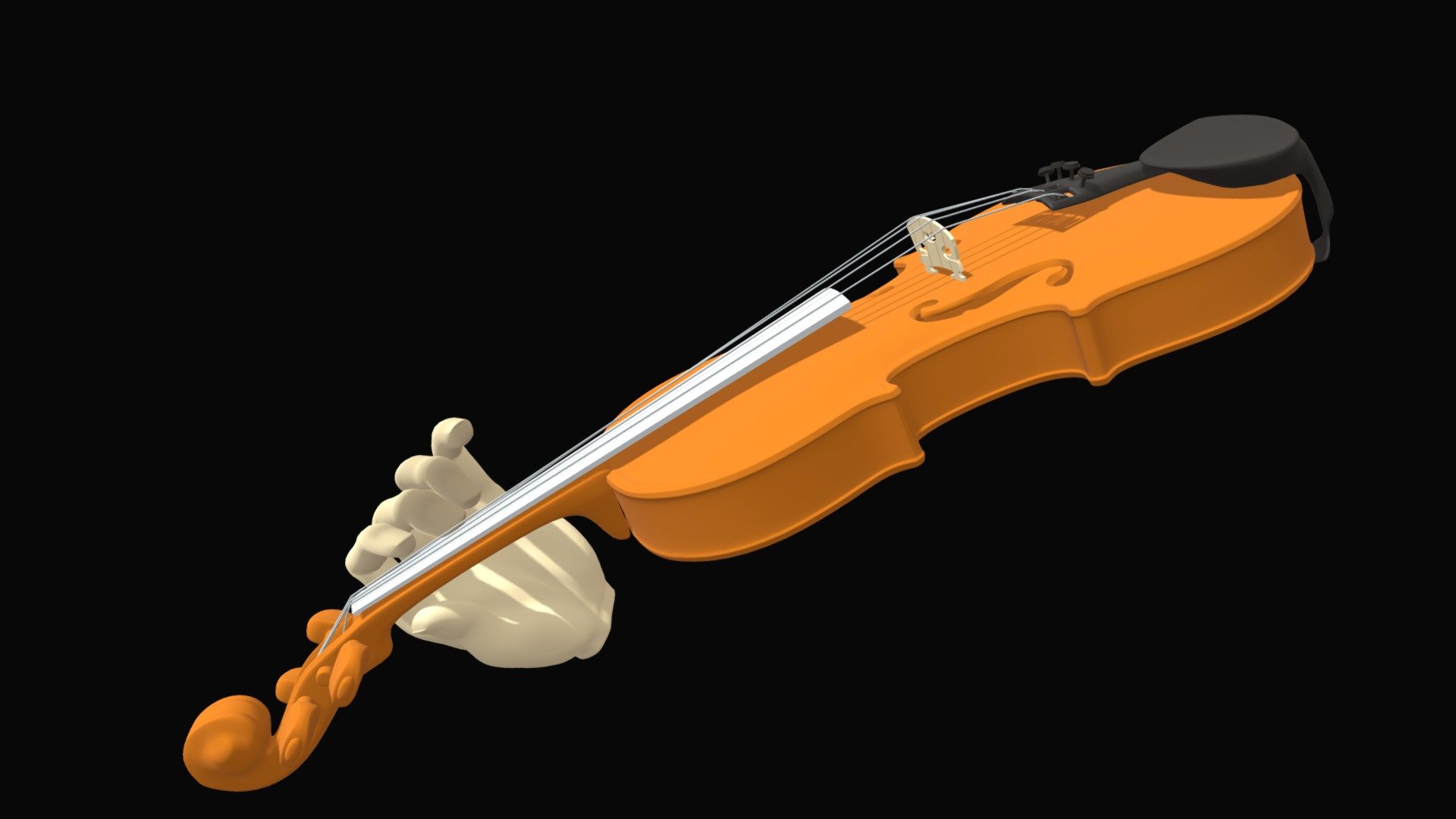 Violin hand with motion - C - 3D model by shuji-cultech [3c636f7 ...