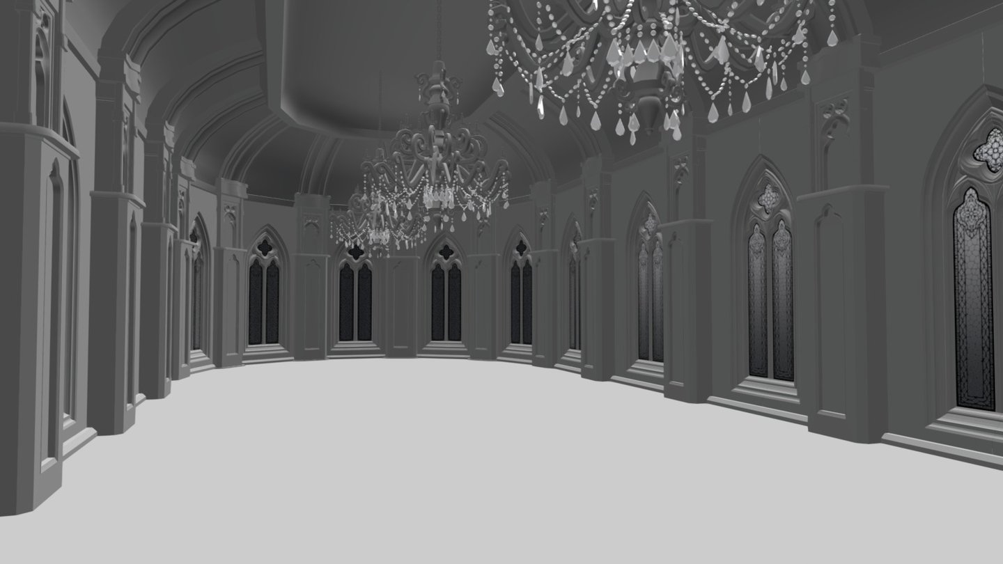 Ballroom - 3D model by Mayuen [3c63b9e] - Sketchfab
