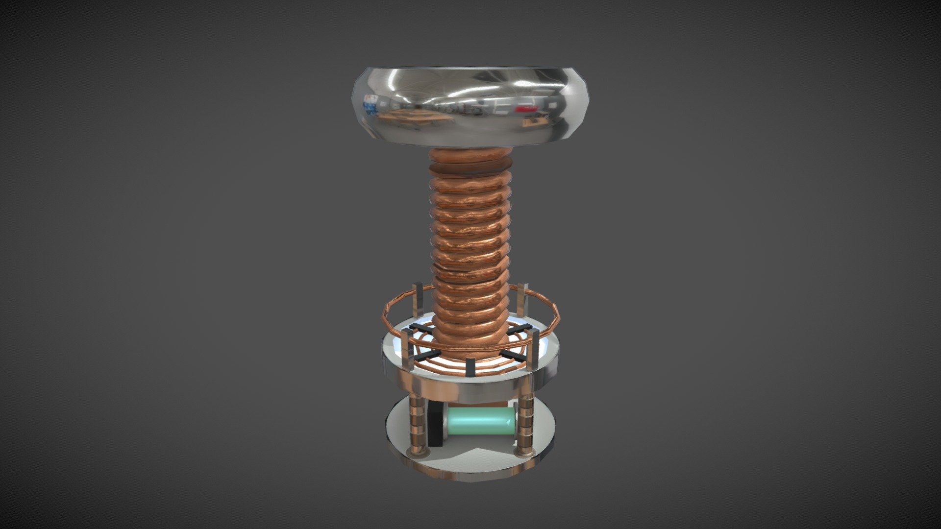 Tesla Coil - 3D model by speterson [3c6400c] - Sketchfab