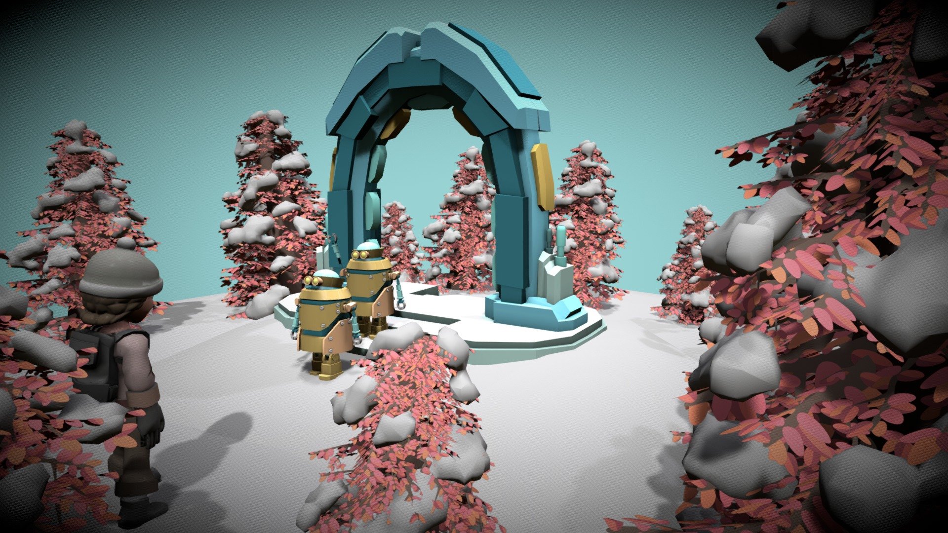 forest portal - 3D model by ninooui [3c64338] - Sketchfab