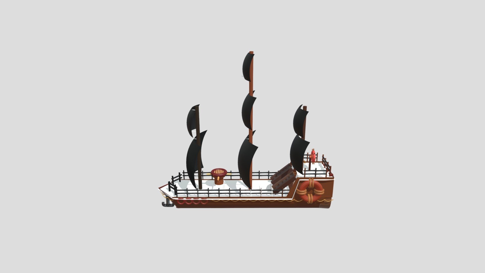 The cartoon Ship - Download Free 3D model by prit [3c6438d] - Sketchfab