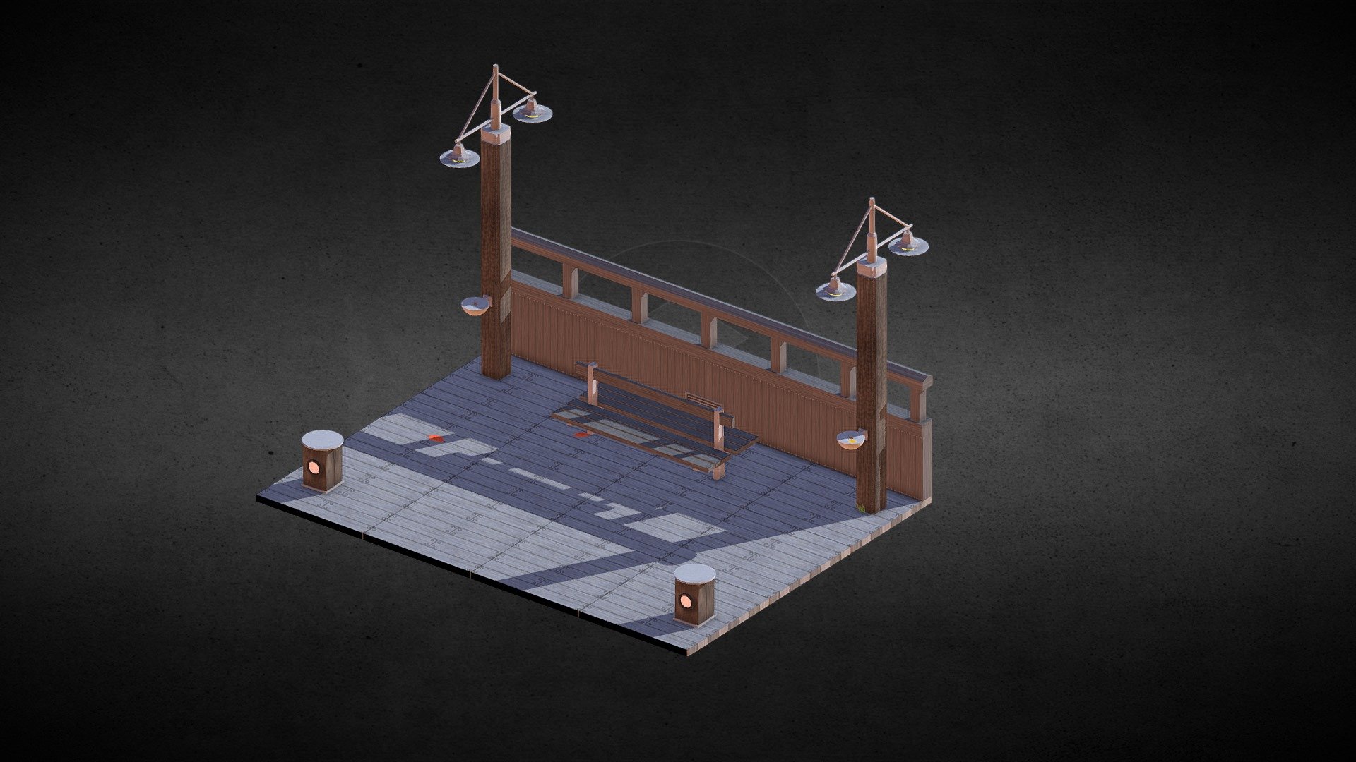 Boardwalk - 3D model by ziyudom [3c66caa] - Sketchfab