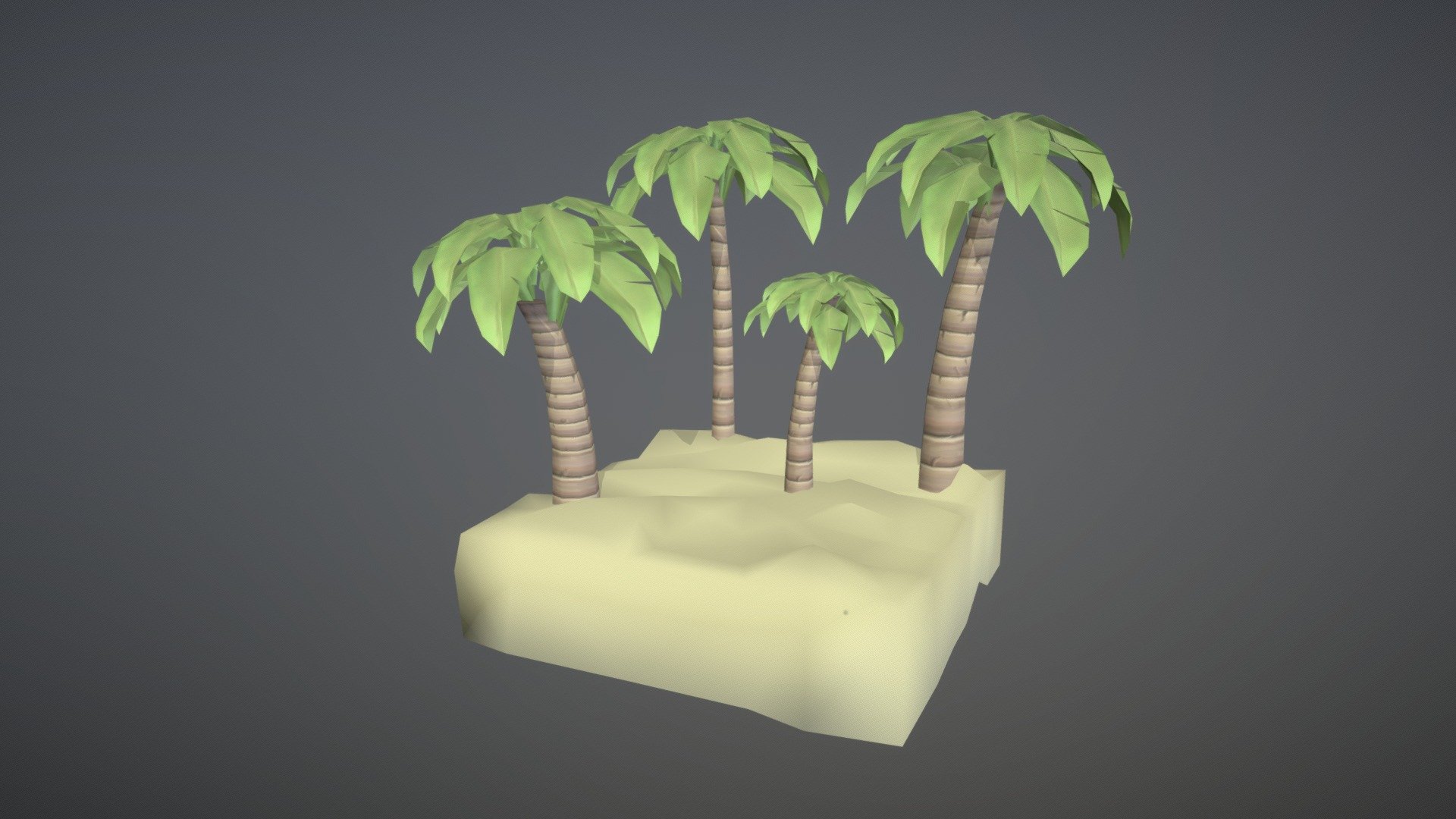 Stylistic Palm Tree - 3D model by harunkalli [3c66e72] - Sketchfab