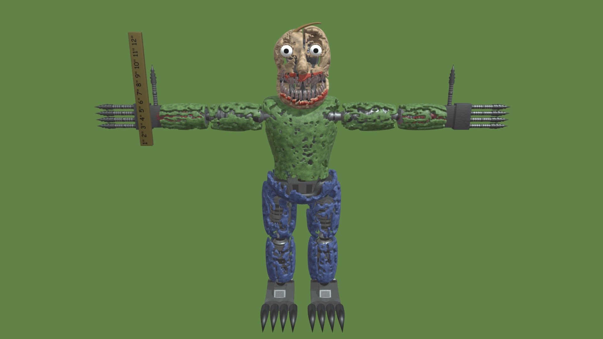 Nightmare Baldi - Download Free 3D model by Kae Games Official ...