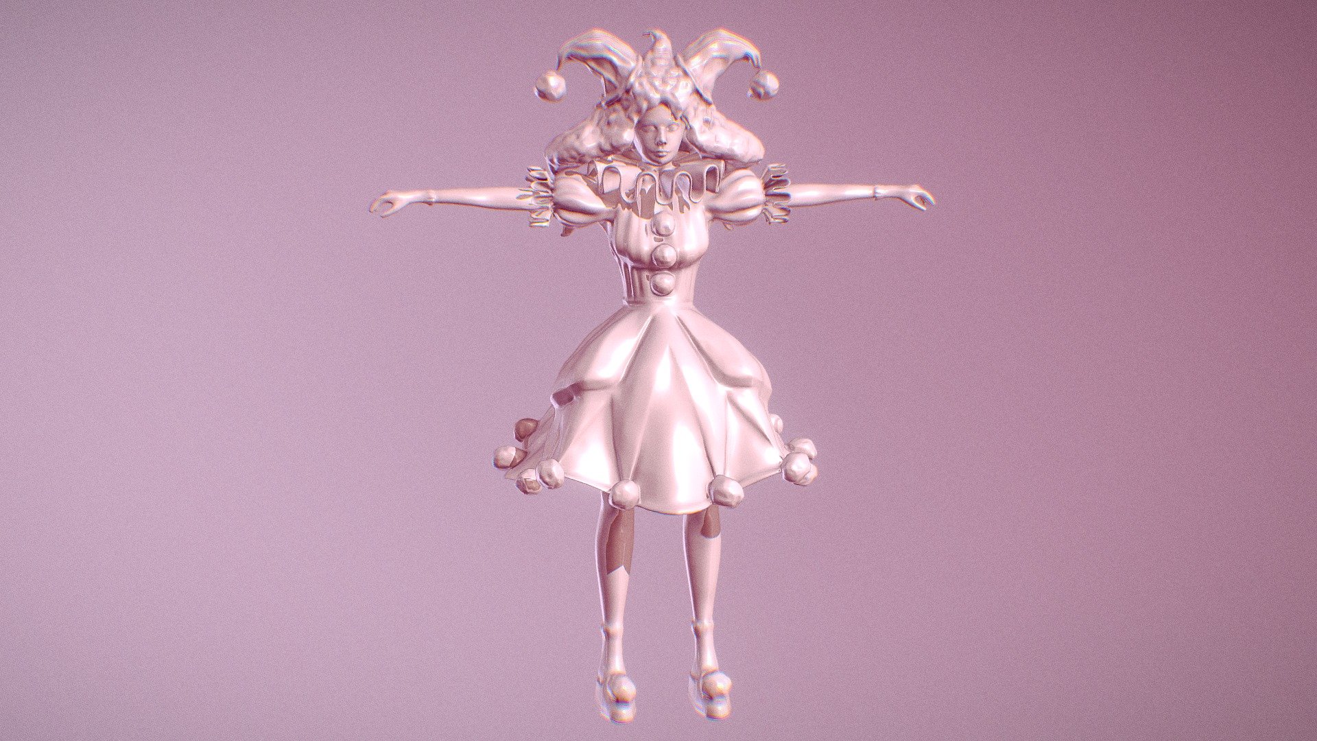 GART120 Character Trixy the Jester - Download Free 3D model by Kristel ...