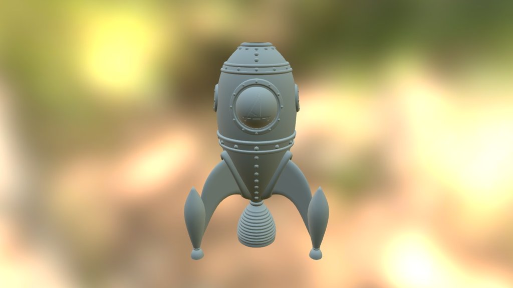 1950s Spaceship V1 Gcreate Logo - 3D model by FacFox (@michaeledi ...