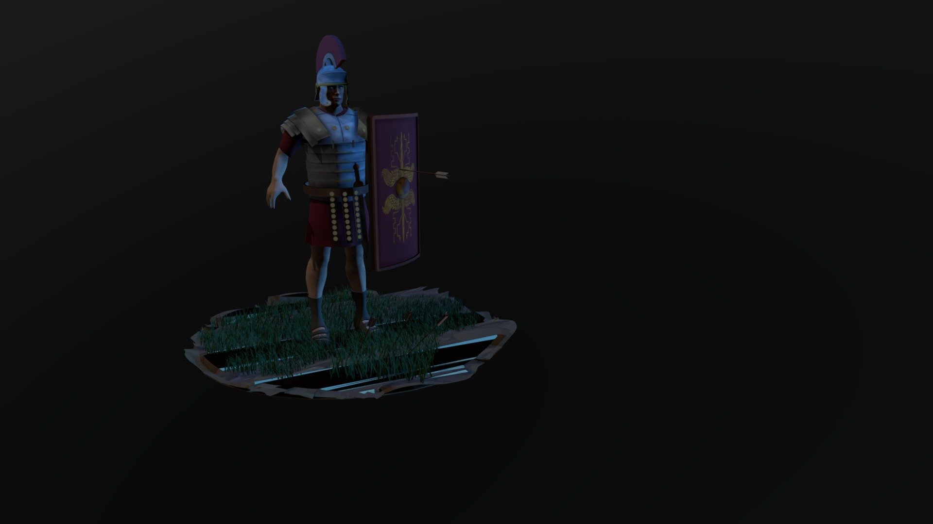 Roman general by the moonlight - 3D model by edgaroncero [3c6b428 ...