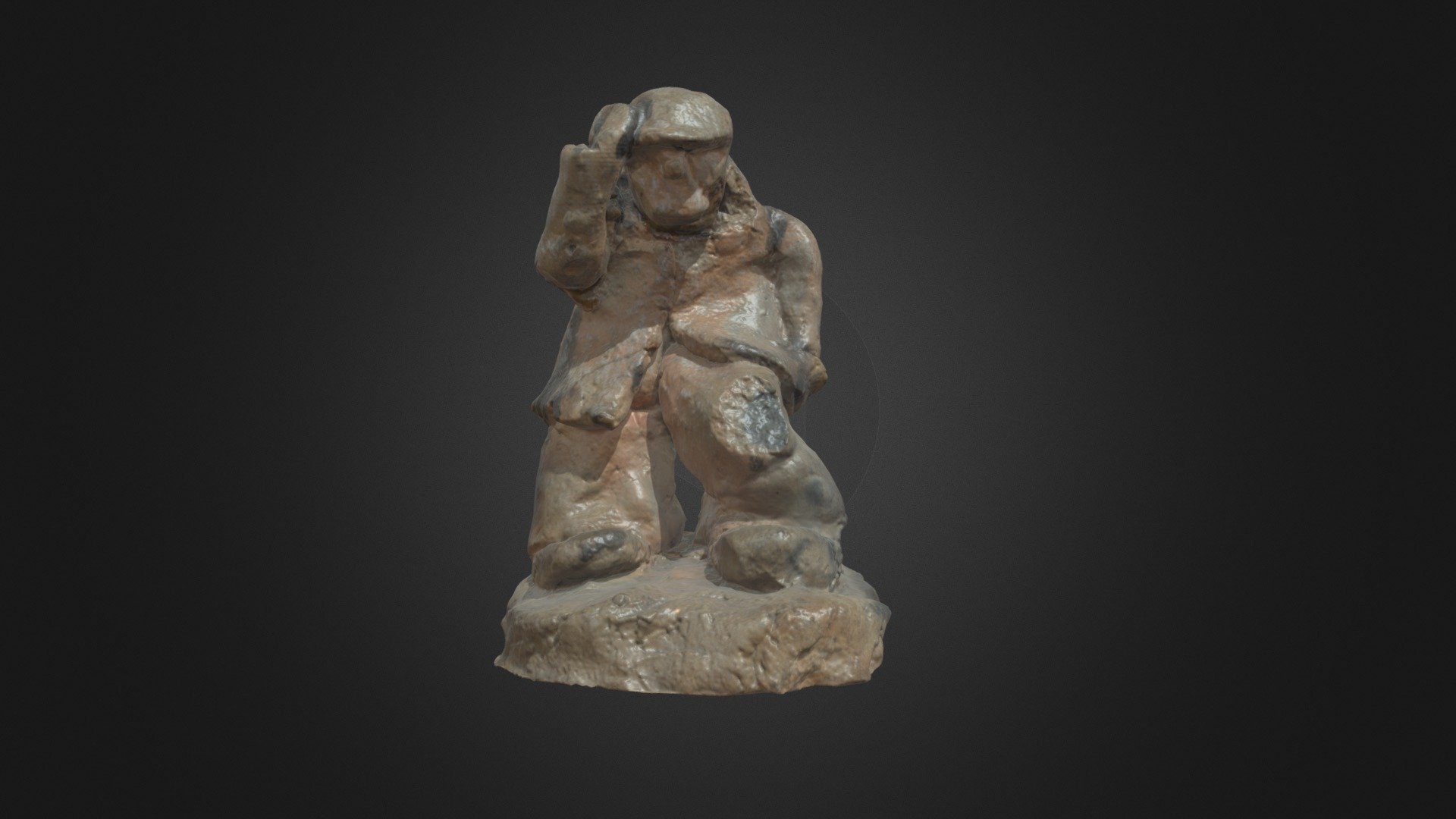 Man statue by Peter Rintoul, local artist - 3D model by Open Virtual ...