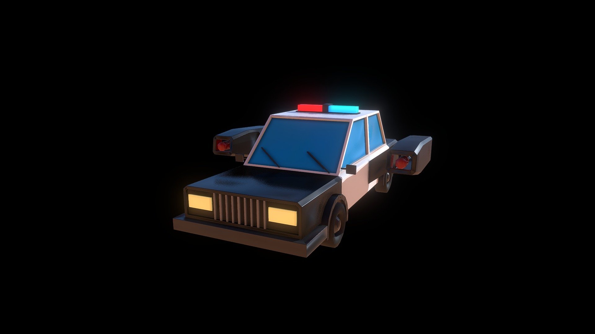 Rocket police car - 3D model by KarimFatatry [3c6e52b] - Sketchfab