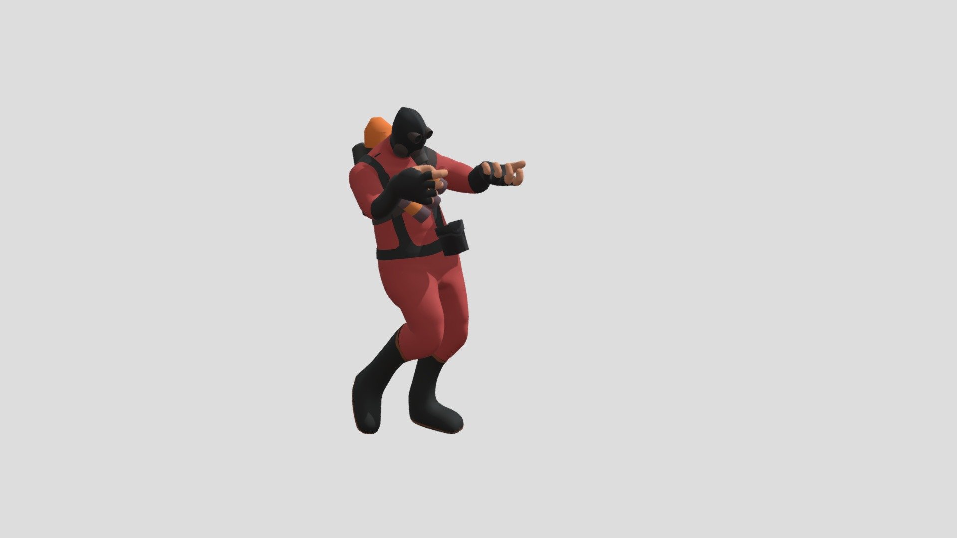 TF2 Pyro@Firing Rifle - 3D model by t.flores [3c6ea28] - Sketchfab