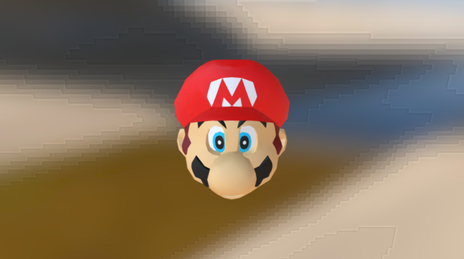 Nintendo 64 - Super Mario 64 - Marios Head - 3D model by Luc (@IvaNess ...