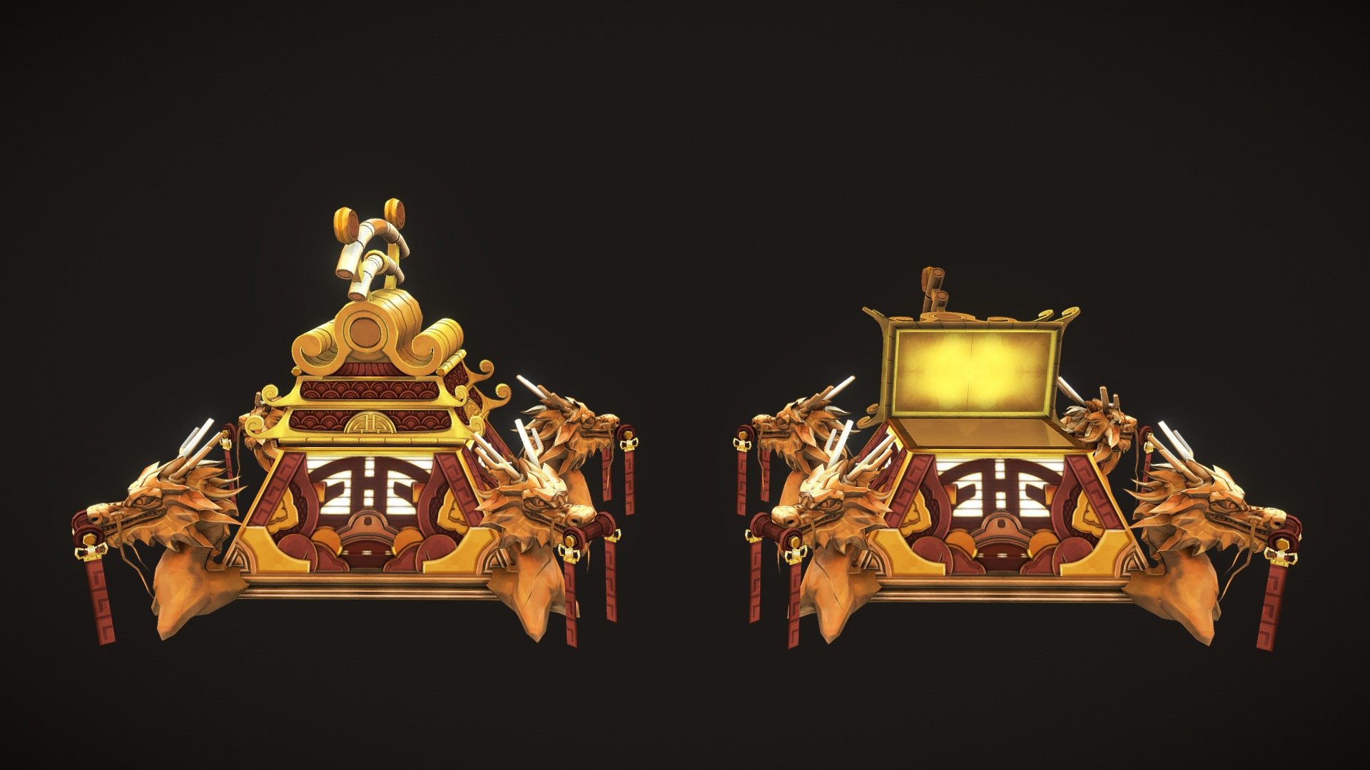 Chinese treasure chest - 3D model by Nomad Photo Reference ...