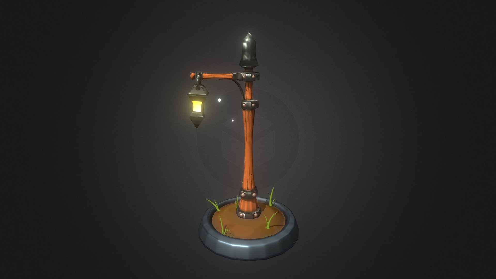 Lonely lamp post - 3D model by Andrey Repin (@stormurmur) [3c7671f ...