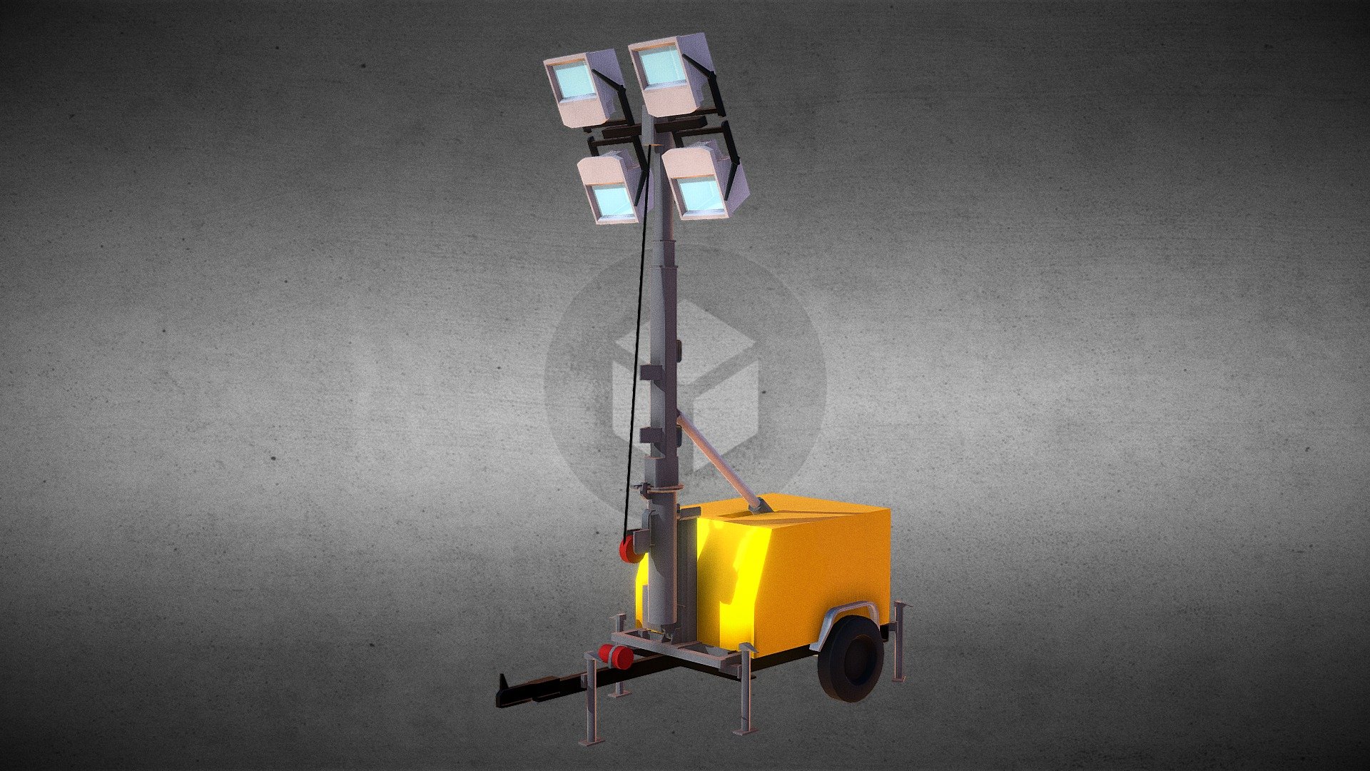 JCB LIGHTING TOWERS - 3D model by 8bit (@8_bit) [3c78fe8] - Sketchfab