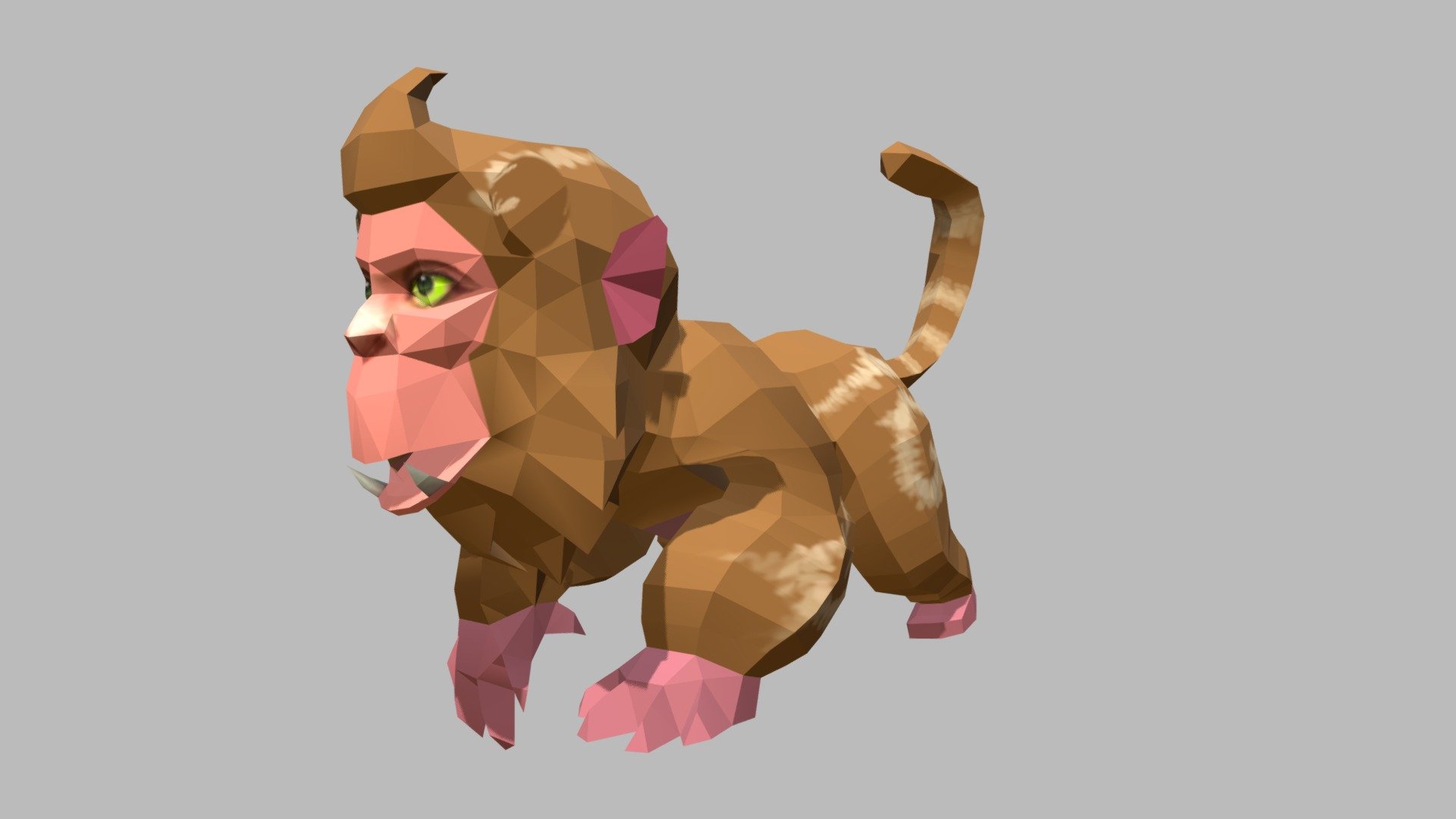 Monkey (Walk) - 3D model by josluat91 [3c79ac4] - Sketchfab