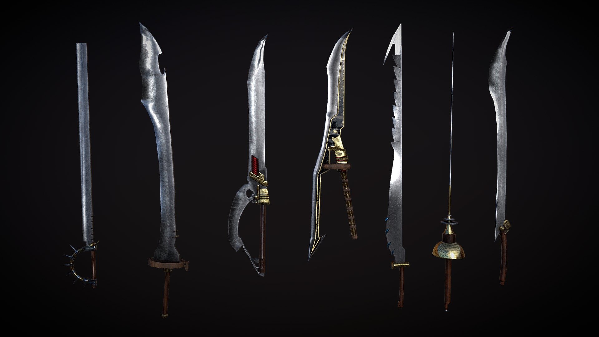 Royalty Swords - 3D model by Paris (@AAAAAAAAAbla) [3c7ac7a] - Sketchfab