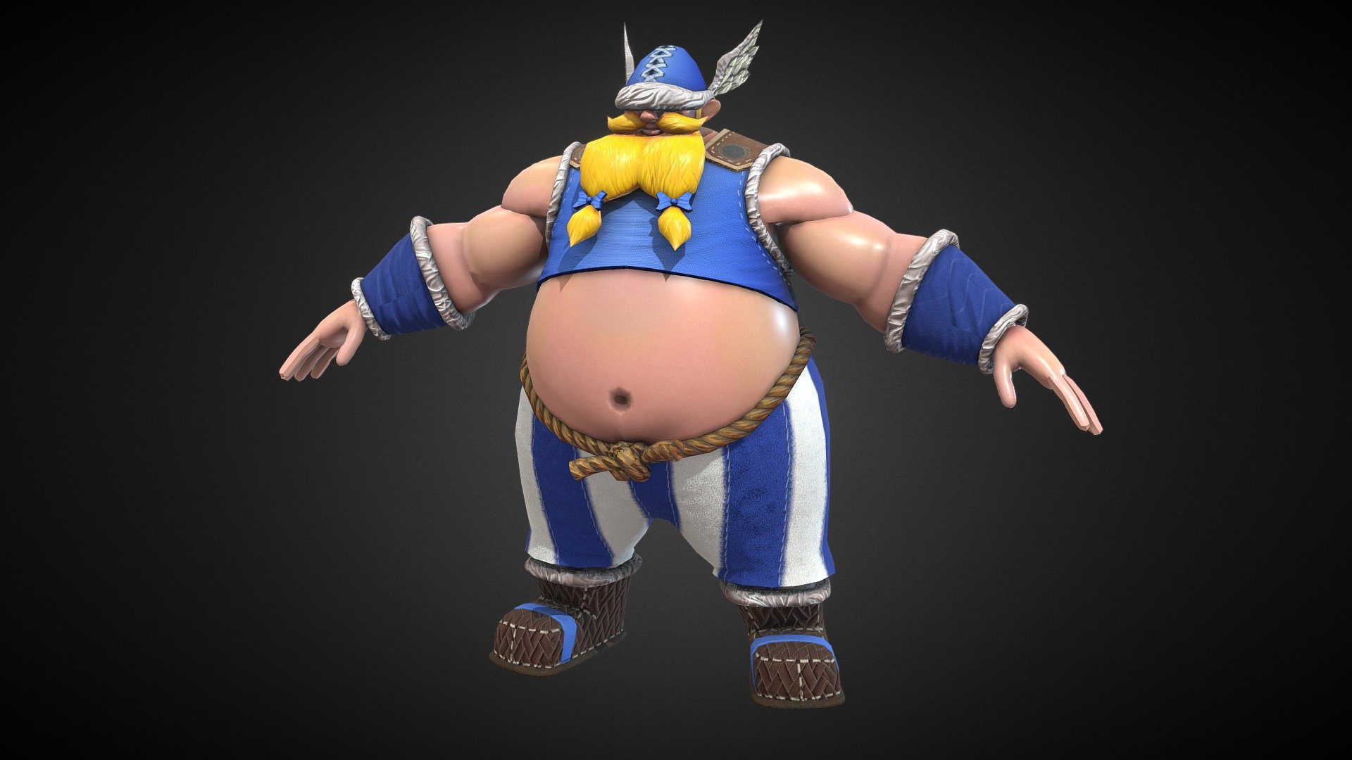 Olaf from "The Lost Vikings" Game - 3D model by Bar Tamir (@bartamir3dart) [3c7adeb] - Sketchfab