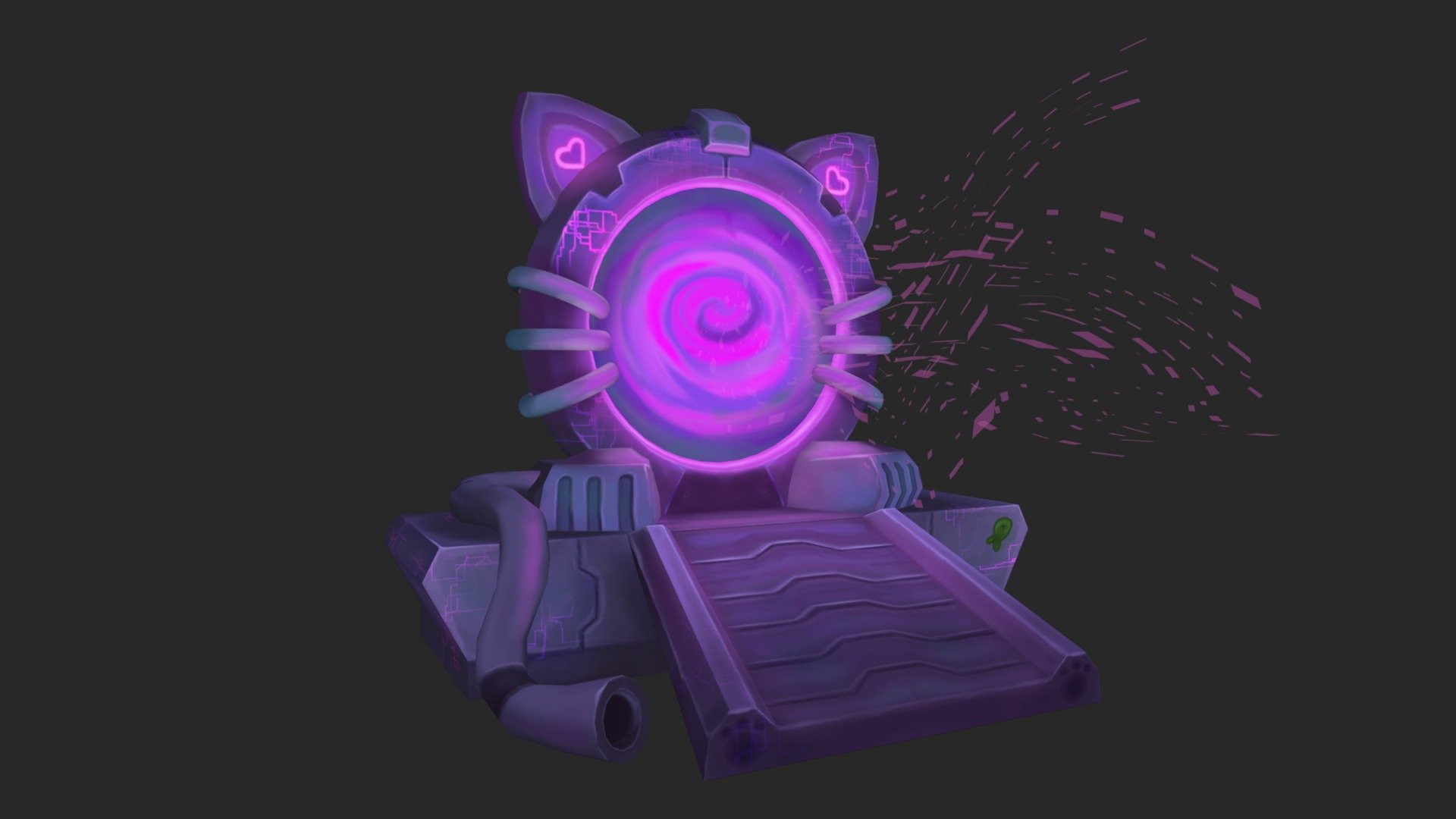Cat Portal - 3D model by Sarah Benyona (@sbenyona) [3c7bec1] - Sketchfab