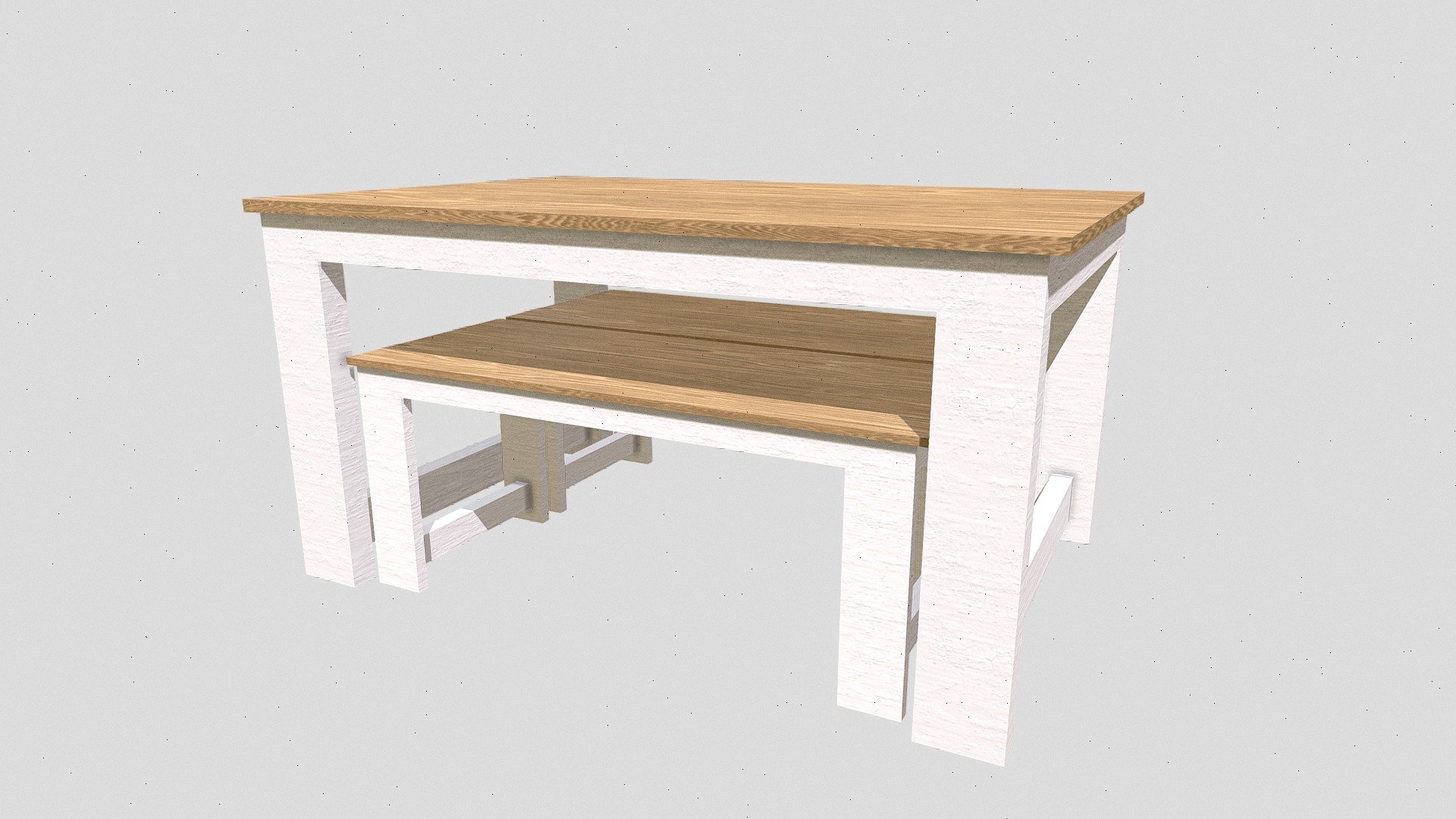 Very Low Poly Table With Benches - Download Free 3D model by Hoody468 ...