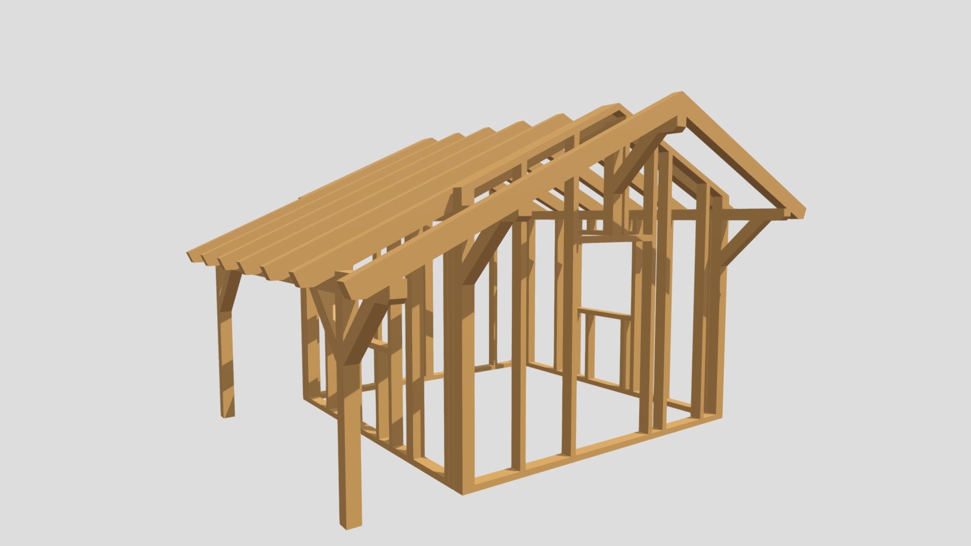 Gartenhaus 2 - Download Free 3D model by holz-bauplan.de [3c82c9c ...