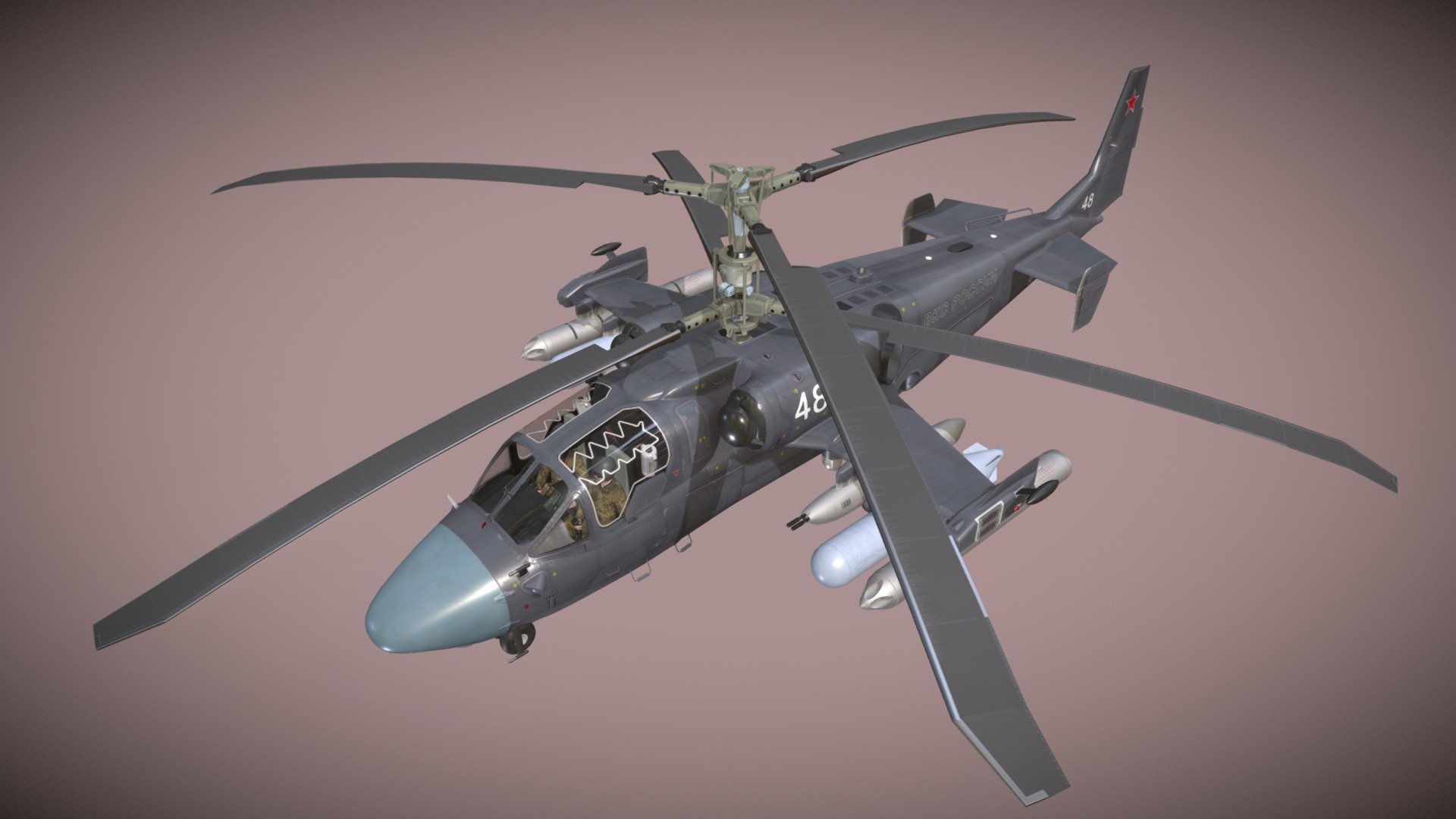 Kamov Ka-52 "Alligator" Dark Complex Animation - Buy Royalty Free 3D model by pukamakara ...