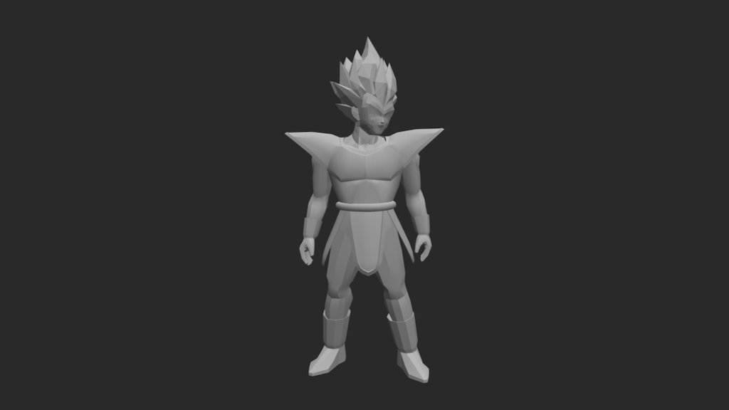 Vegeta LowPoly count - Download Free 3D model by James Debono (@james ...