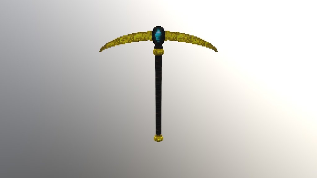 Golden Pickaxe (Epic Model) - 3D model by oberdiah [3c84ff4] - Sketchfab