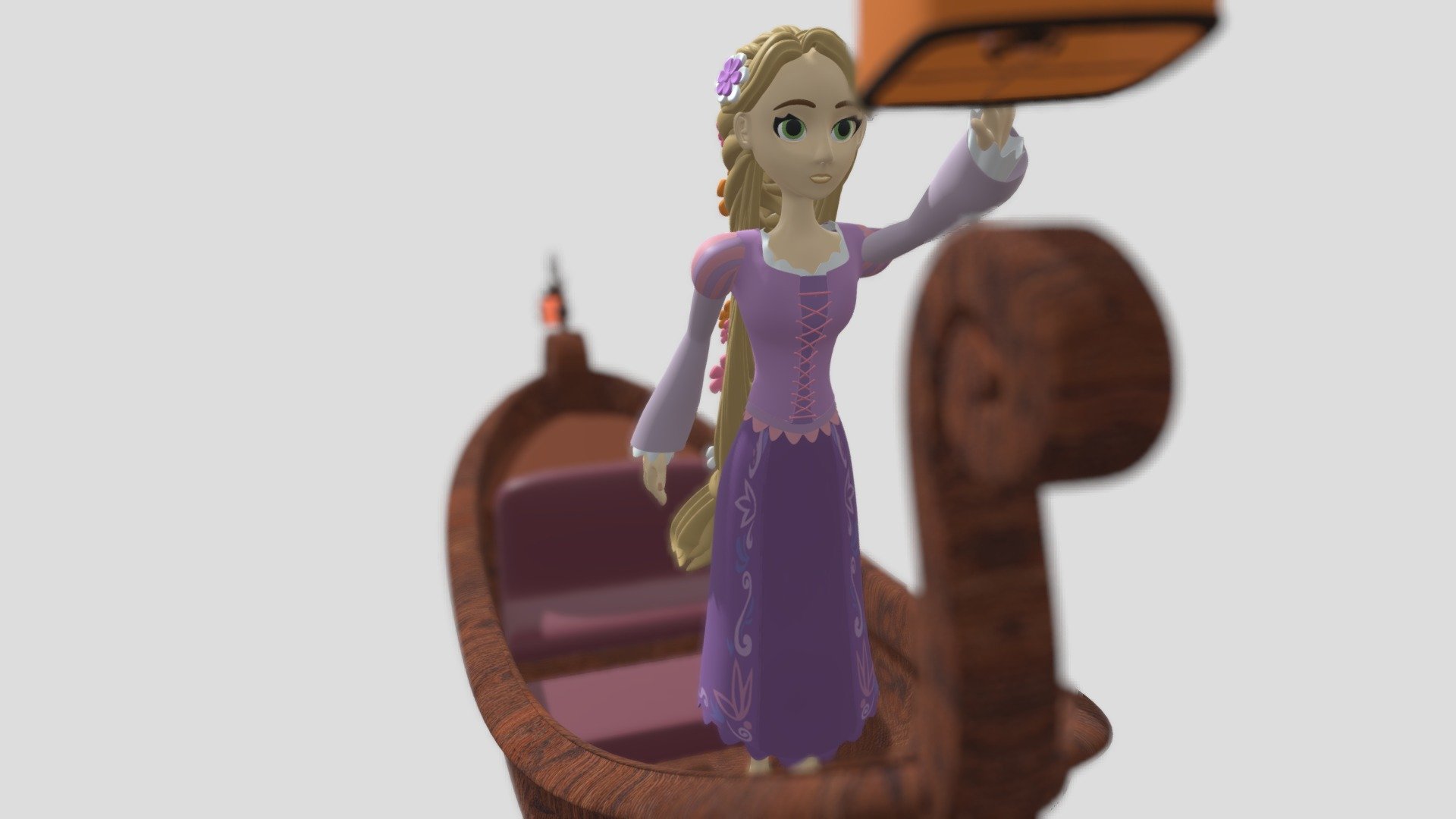 Rapunzel 3D Model - 3D model by aretha jasmine (@arethajasmine ...