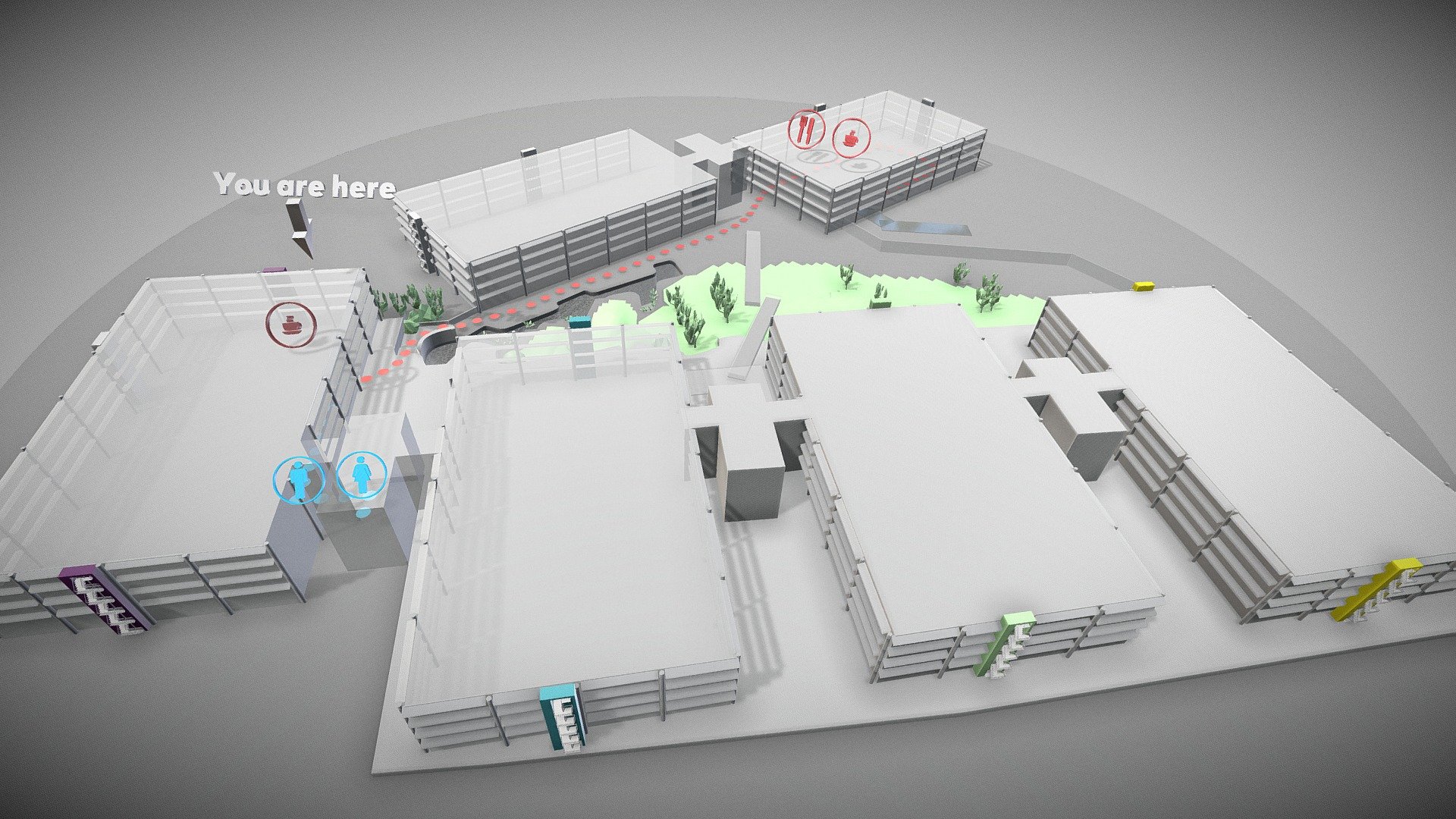 Campus Map - 3D model by shanedaley [3c8881a] - Sketchfab
