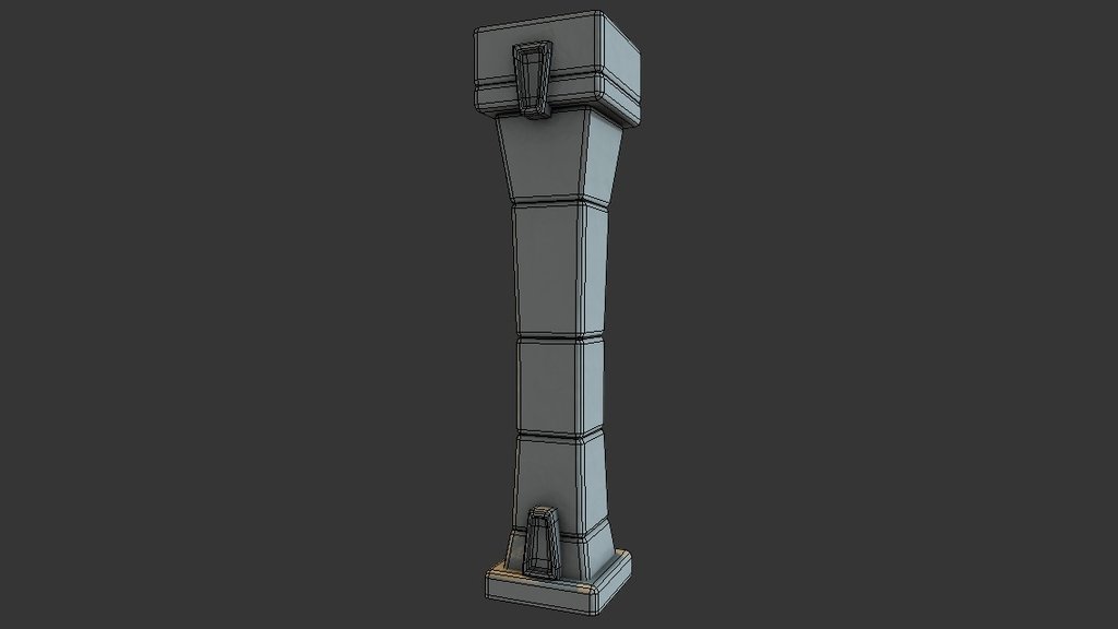 Stone Pillar - Download Free 3D model by Kim Kaurin (@kimkaurin ...