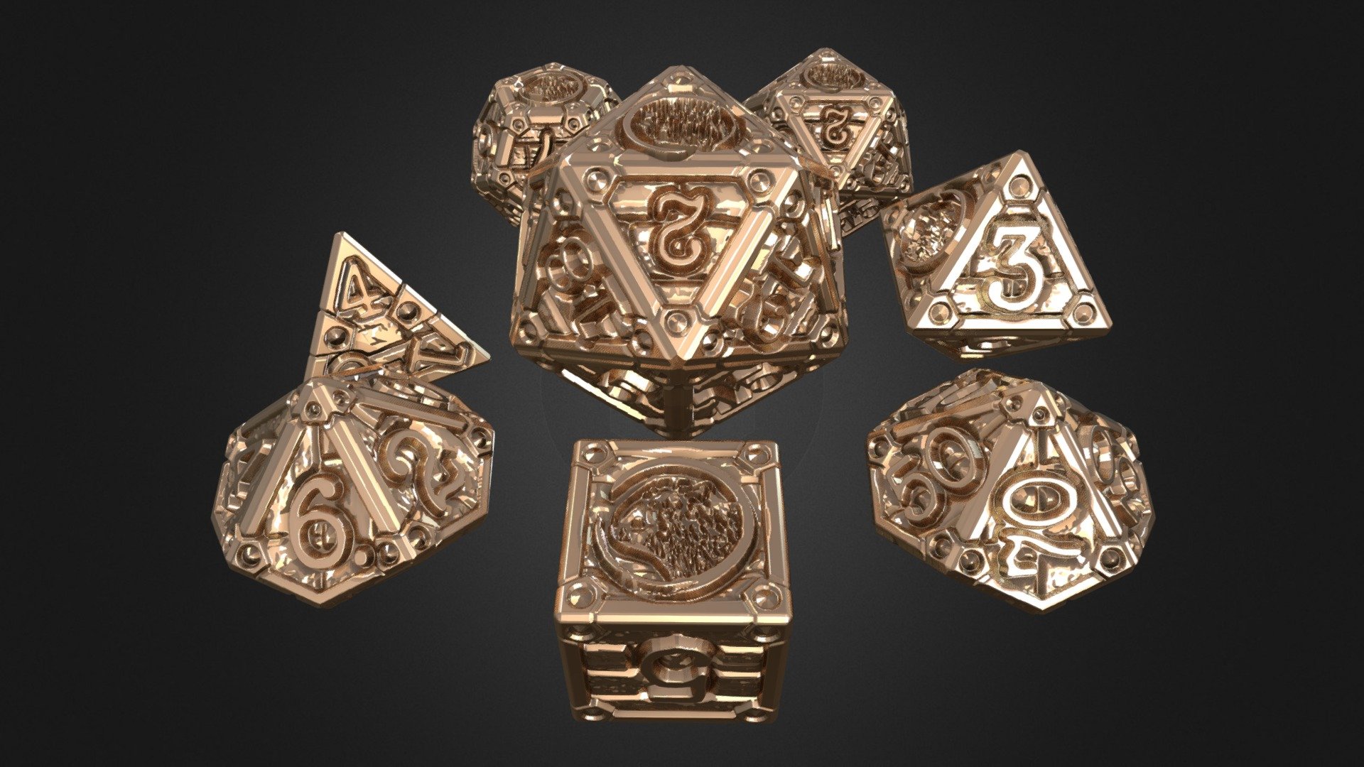 Capygon Dice - Treasure Set - 3D model by Felipe Carim (Capygon ...