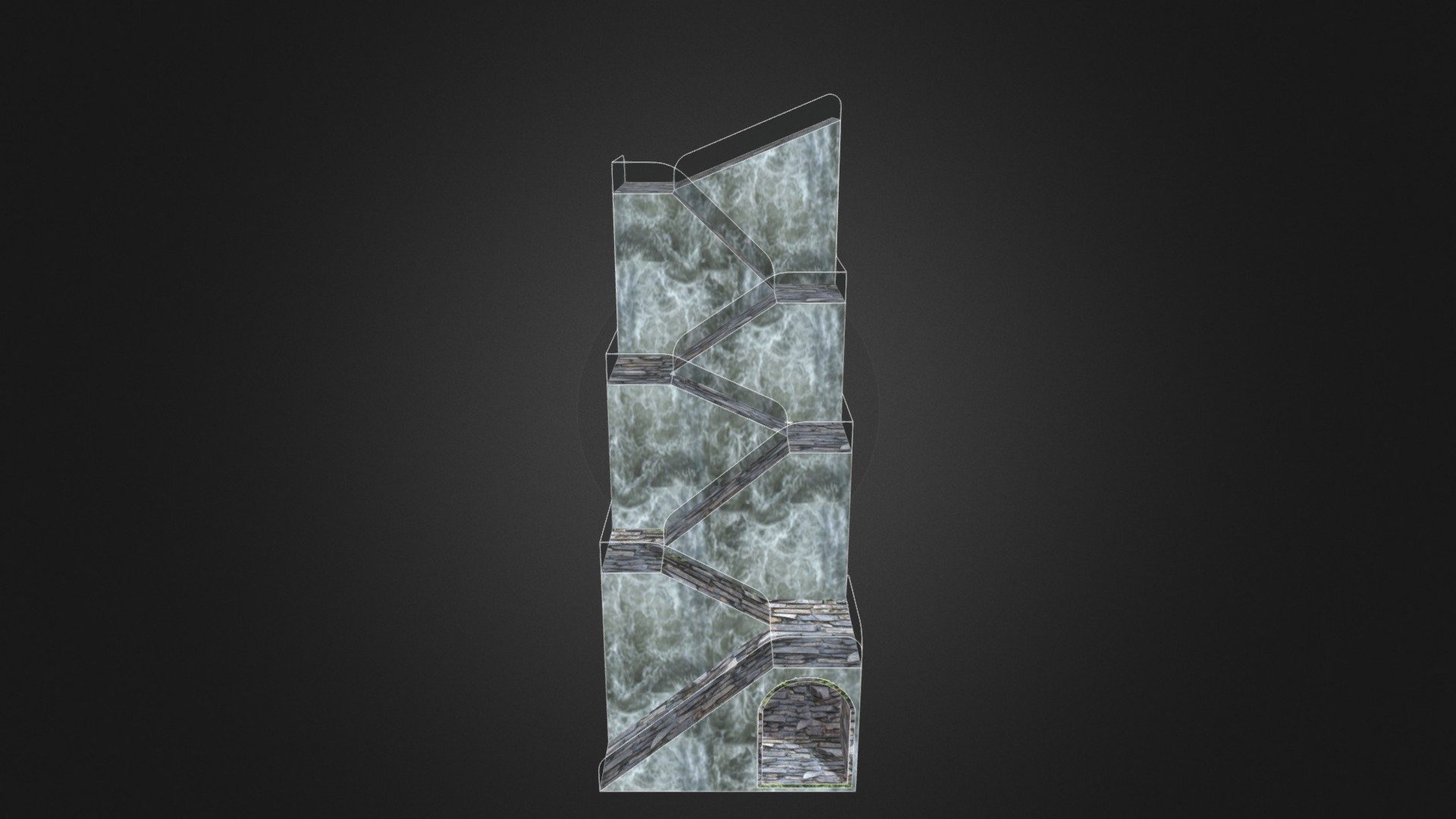 WATERFALL STAIRWAY - Download Free 3D model by shirlanne [3c8c947 ...