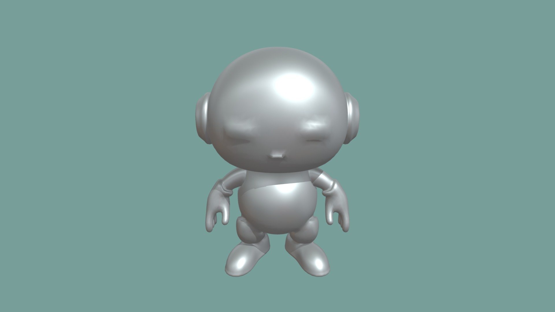 Small chubby humanoid robot - 3D model by organised [3c8f7b4] - Sketchfab