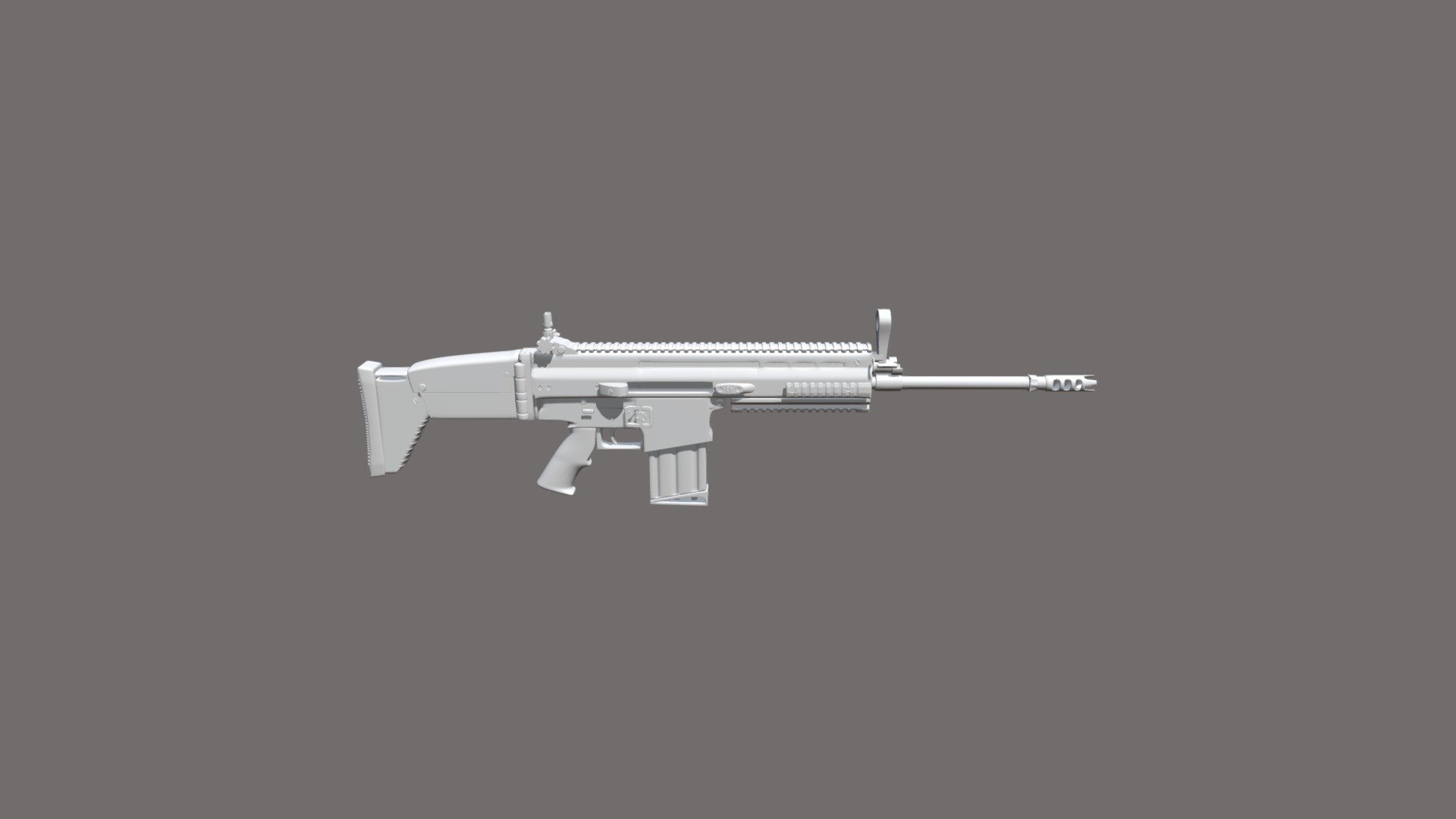 Gun_Model_SCAR_Highres - 3D model by JunwenChen [3c91237] - Sketchfab